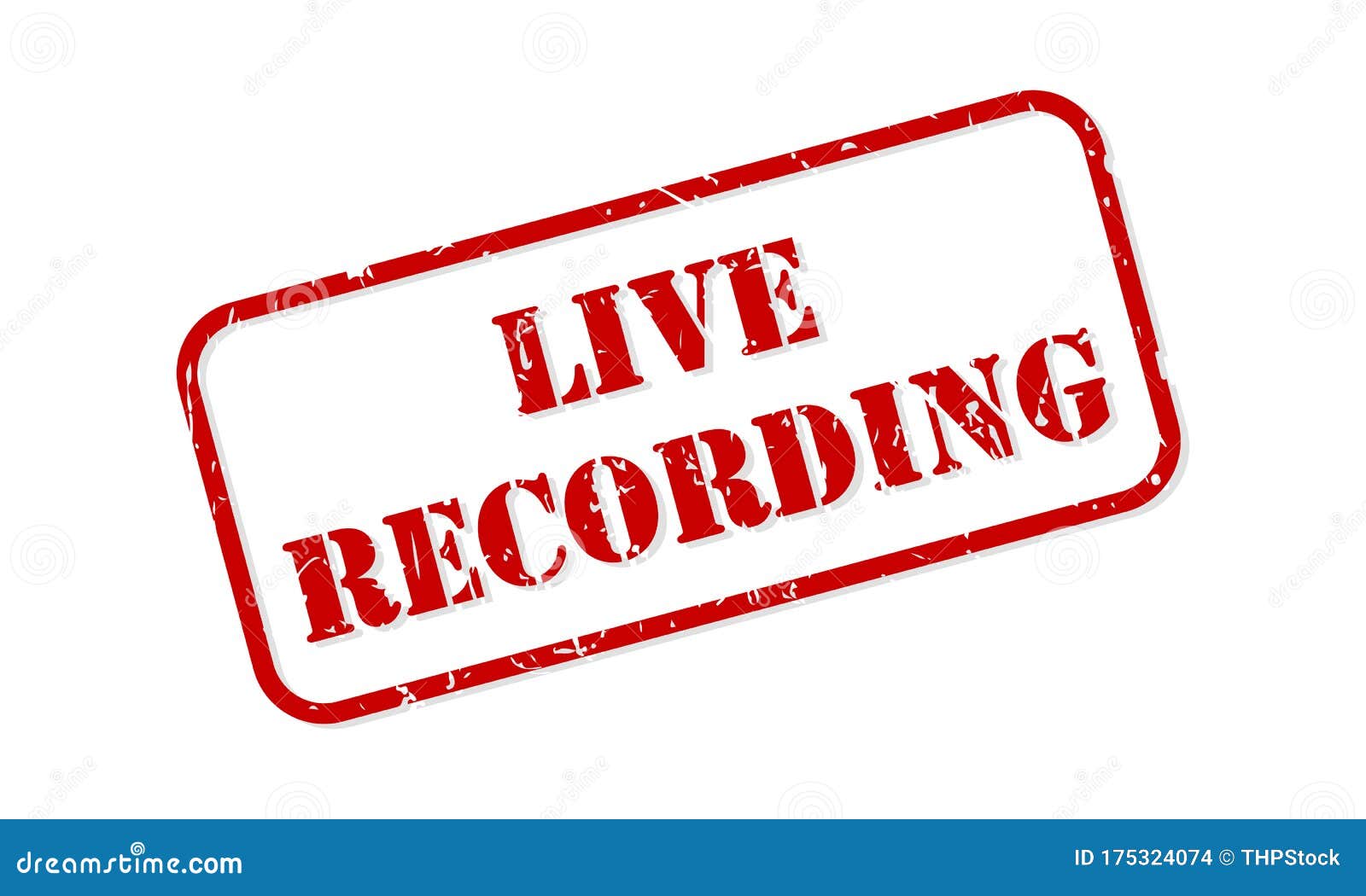 Live Recording Rubber Stamp Vector Stock Vector - Illustration of icon ...