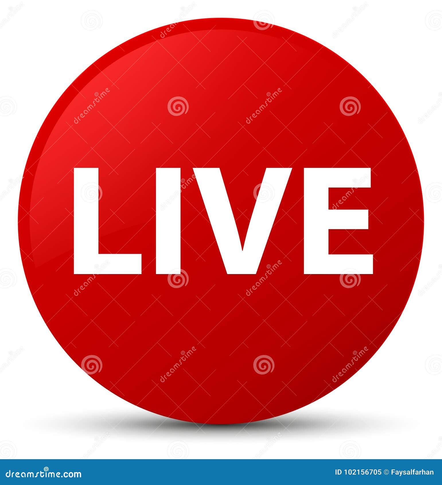 Live red round button stock illustration. Illustration of occupy ...