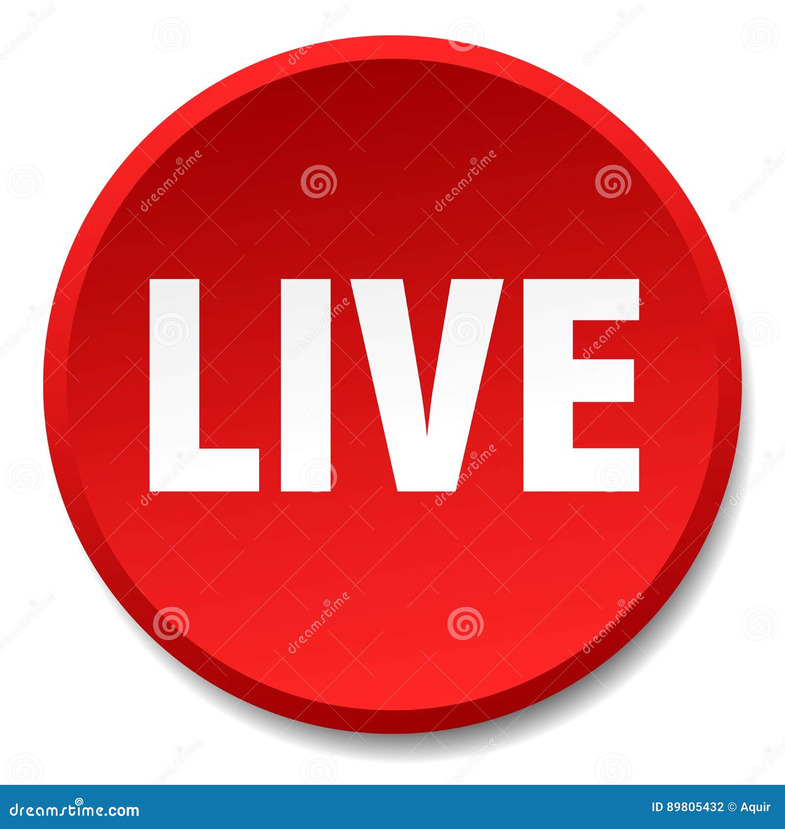 Live red round flat button stock vector. Illustration of button - 89805432
