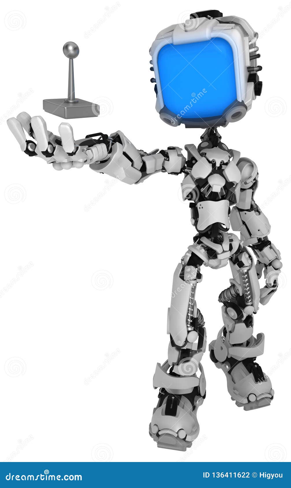 Live Screen Robot, Transmitter Stock Illustration - Illustration of ...