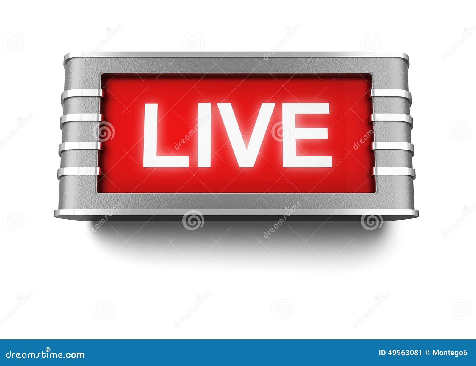 Live sign stock illustration. Illustration of show, light - 49963081