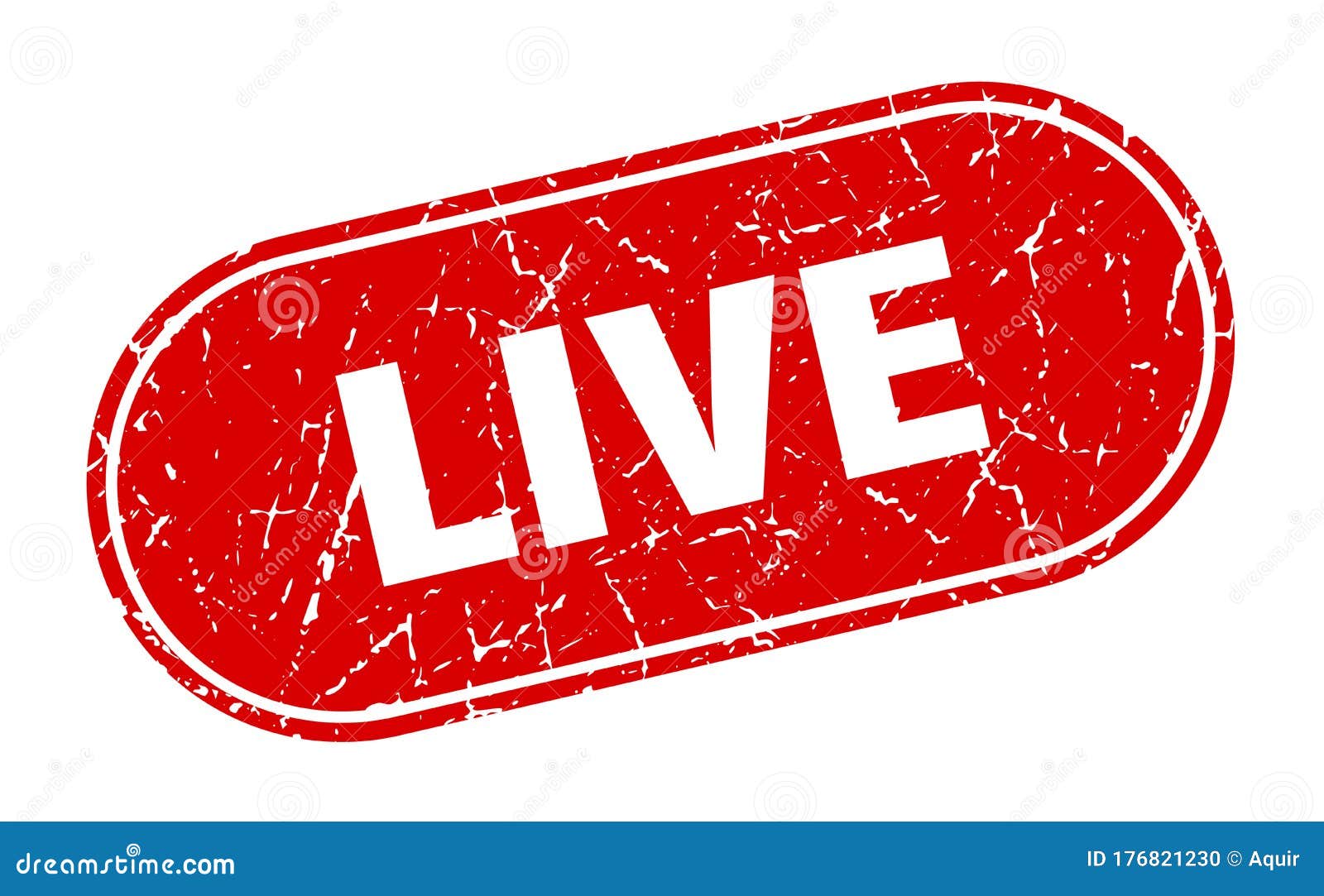 Live Sign. Live Grunge Stamp Stock Vector - Illustration of price ...
