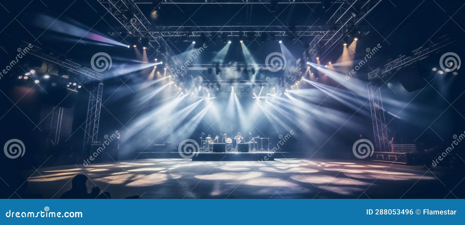 A Live Stage Production in a Live Stock Illustration - Illustration of ...