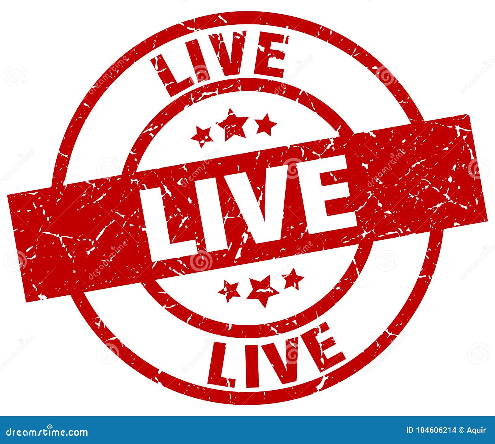 Live stamp stock vector. Illustration of seal, background - 104606214