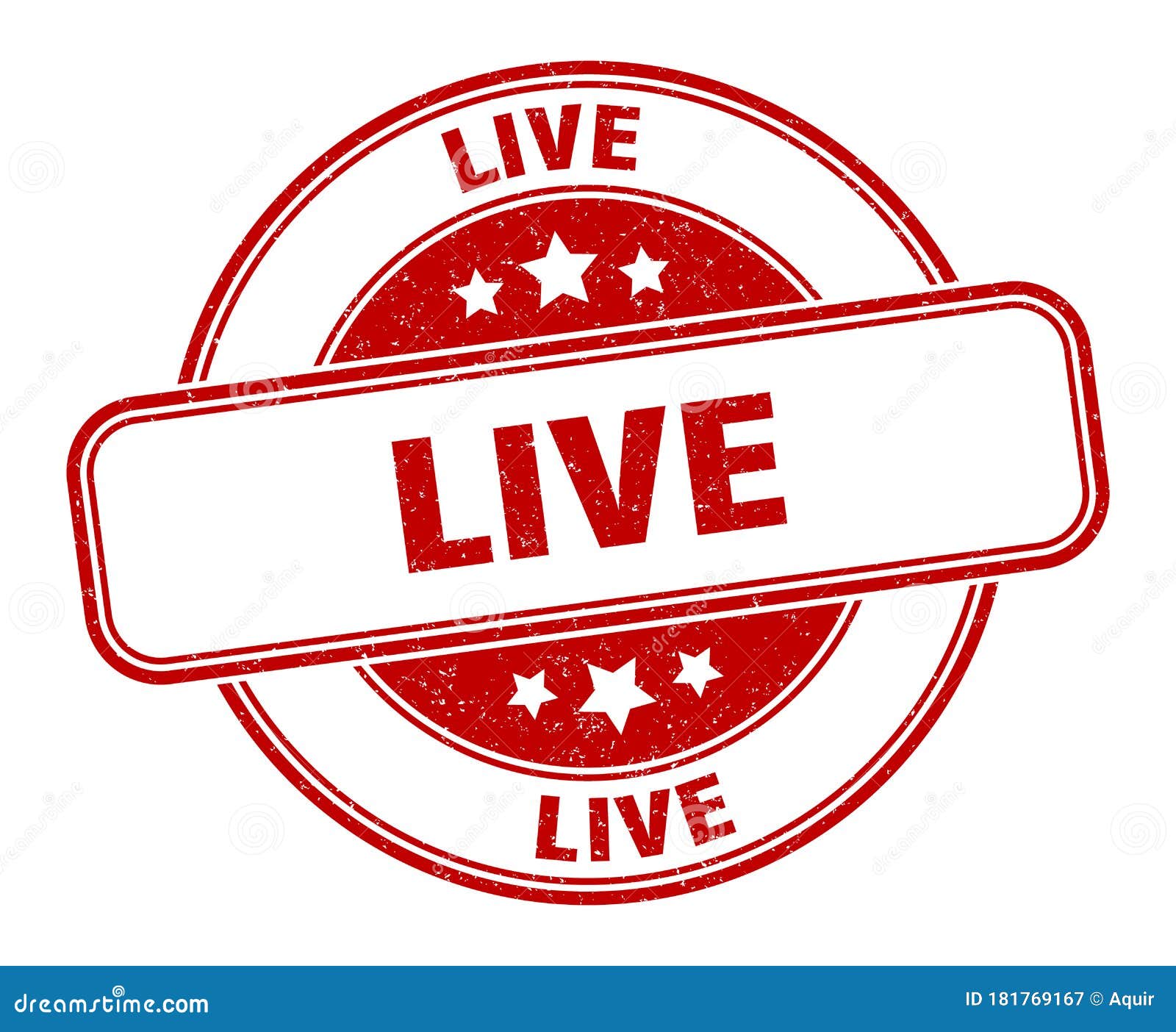 Live Stamp. Live Round Grunge Sign Stock Vector - Illustration of seal ...
