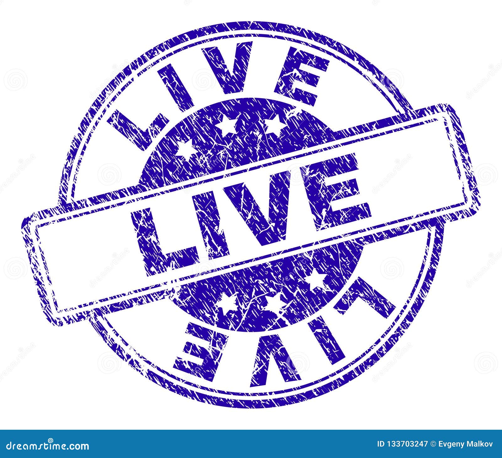 Grunge Textured LIVE Stamp Seal Stock Vector - Illustration of dirty ...