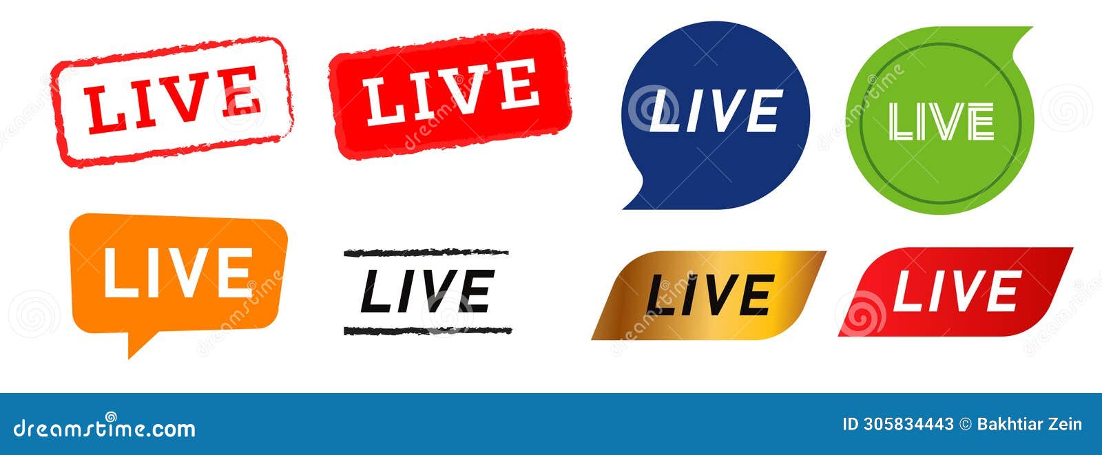 Live Stamp Speech Bubble Button Label Sticker Sign Streaming Video ...