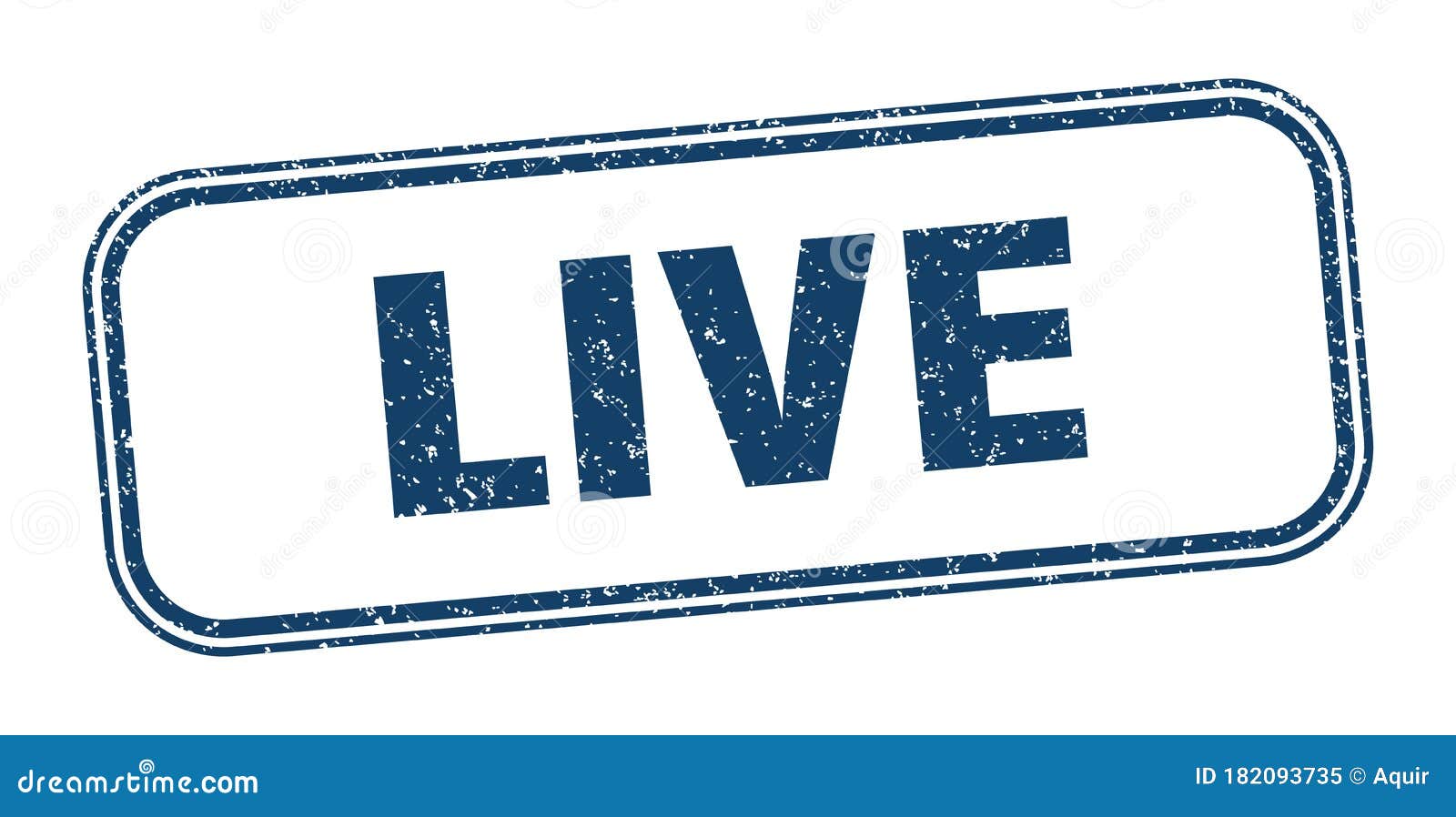 Live Stamp. Live Square Grunge Sign Stock Vector - Illustration of ...