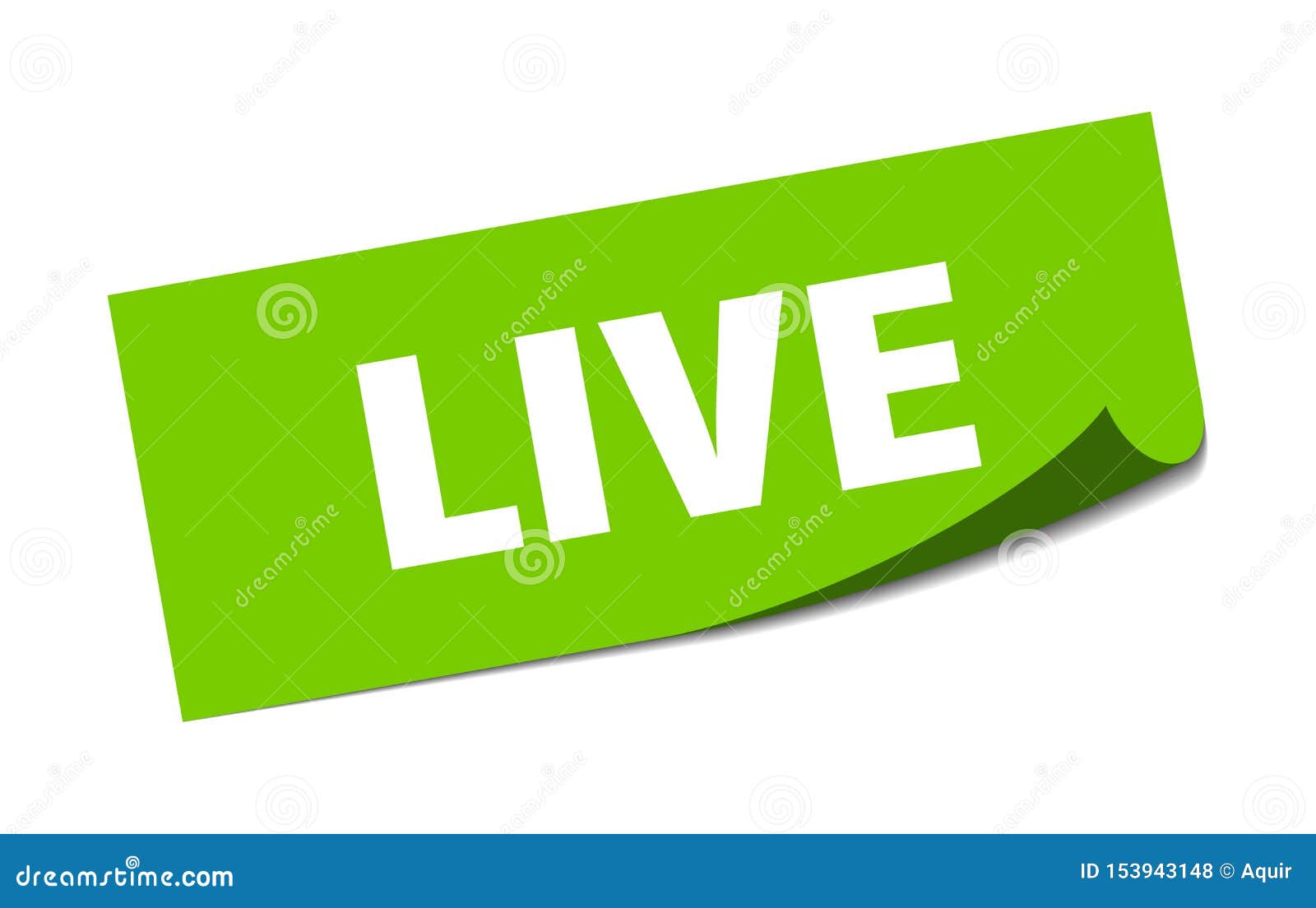 Live sticker. stock vector. Illustration of label, isolated - 153943148