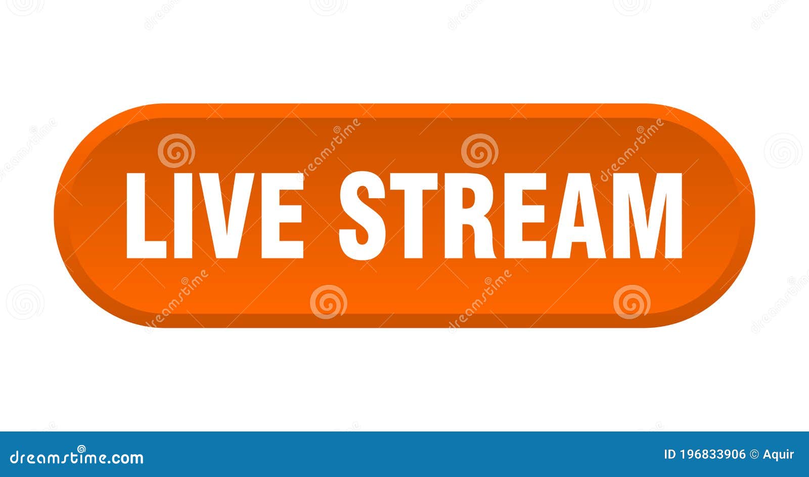Live stream button stock vector. Illustration of button - 196833906