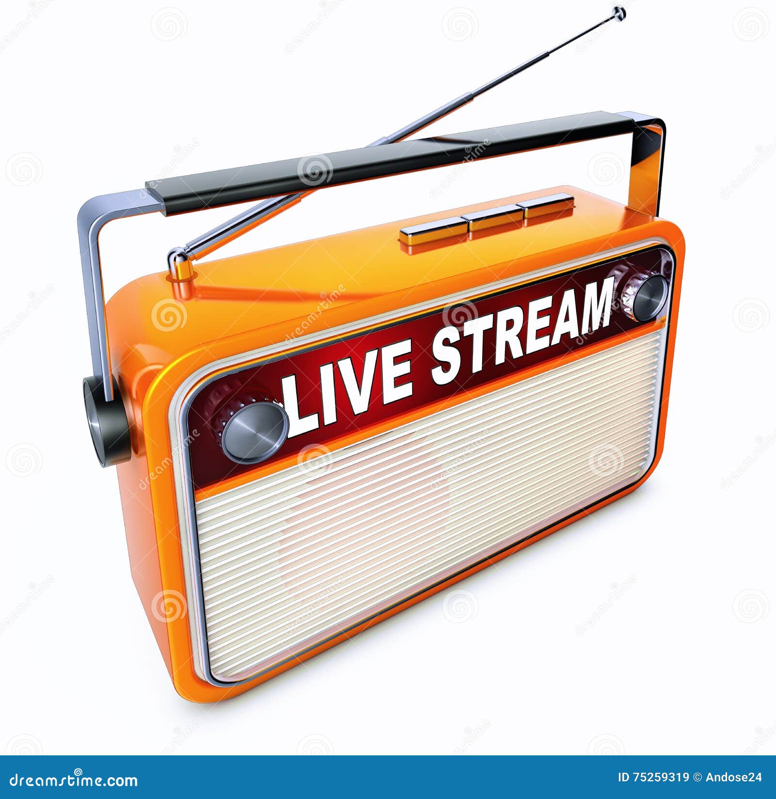 Live stream stock illustration. Illustration of cast - 75259319
