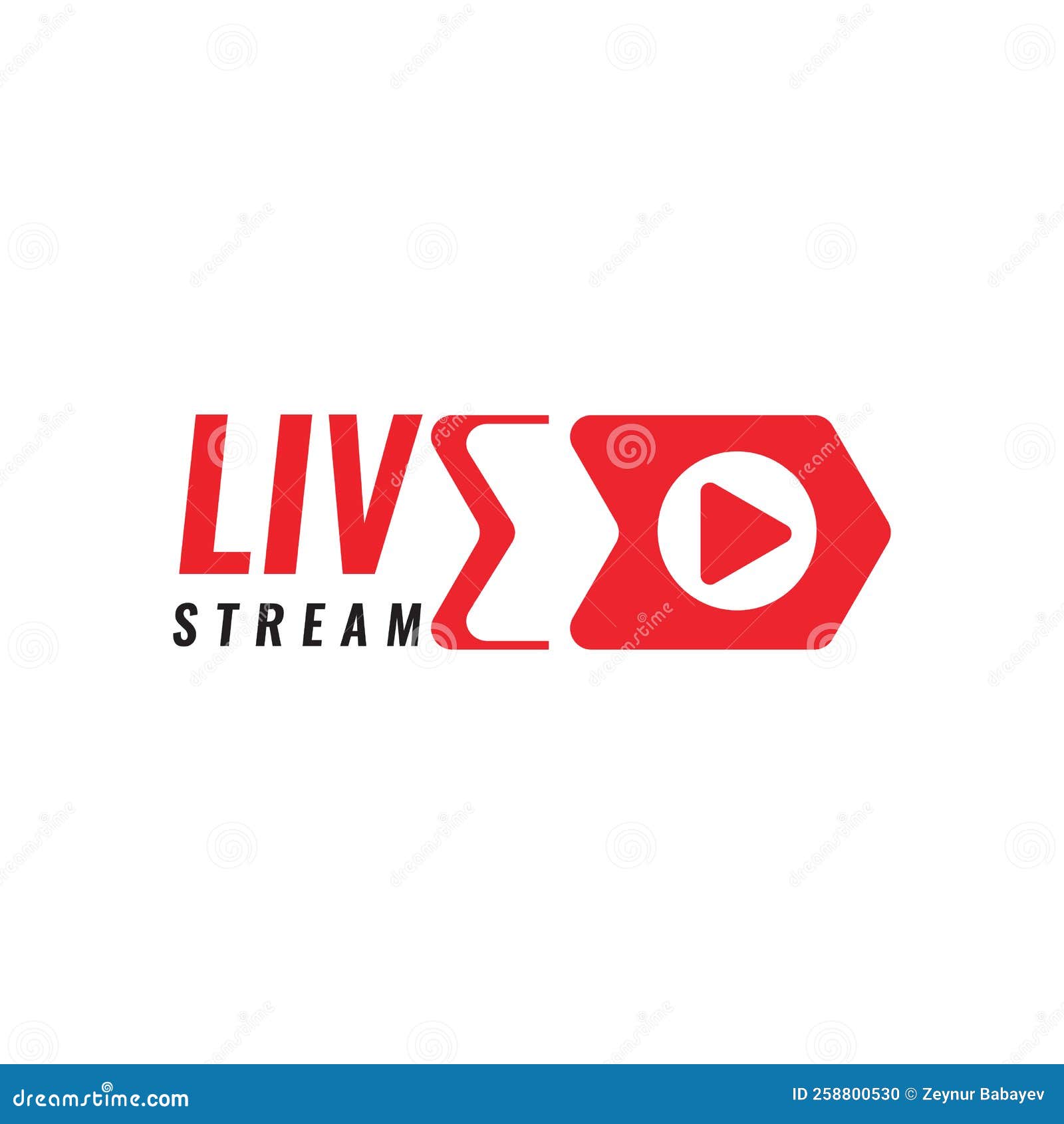 Live Stream Icon or Symbol for Broadcasting Design Stock Vector ...