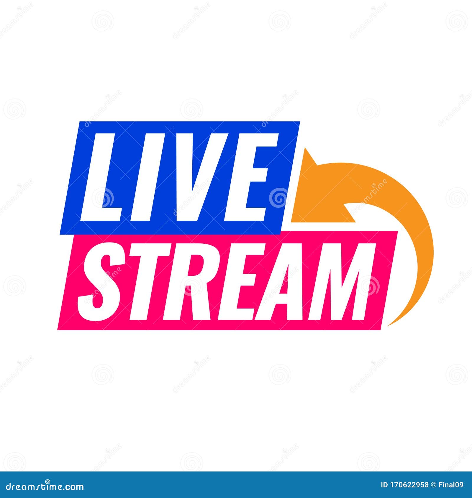 Live stream icon stock vector. Illustration of modern - 170622958