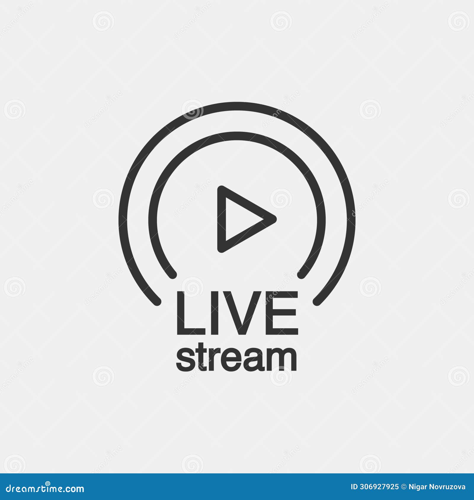 Live Stream Icon Symbol Vector Logo Element. Live Streaming ...