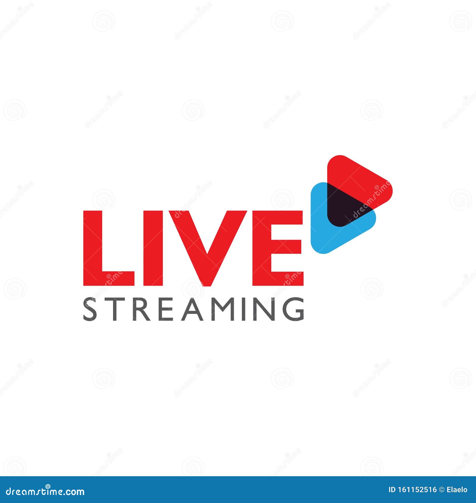Live Stream Logo Design. Vector Illustration Stock Vector ...