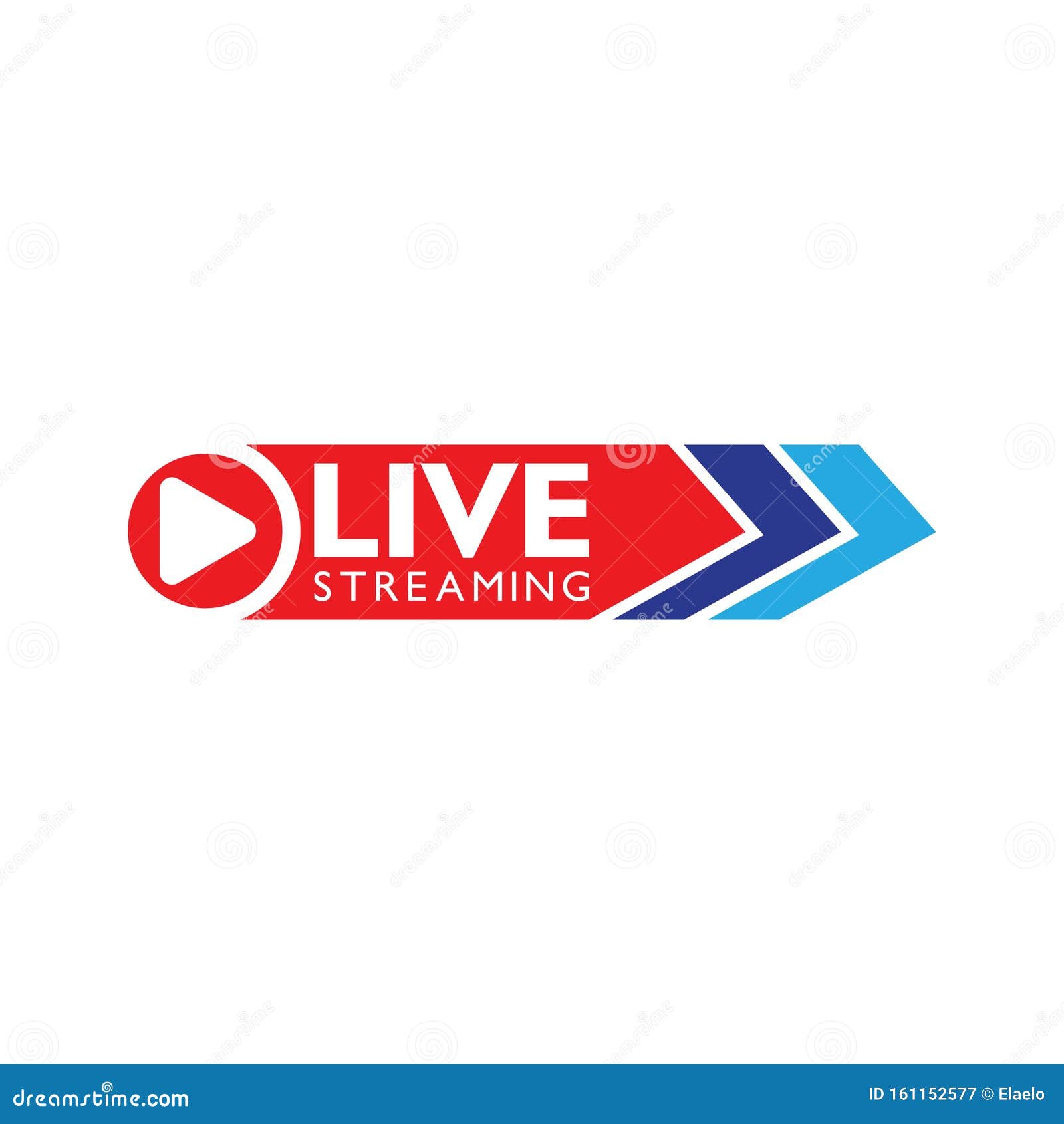 Live Stream Logo Design. Vector Illustration Stock Vector ...