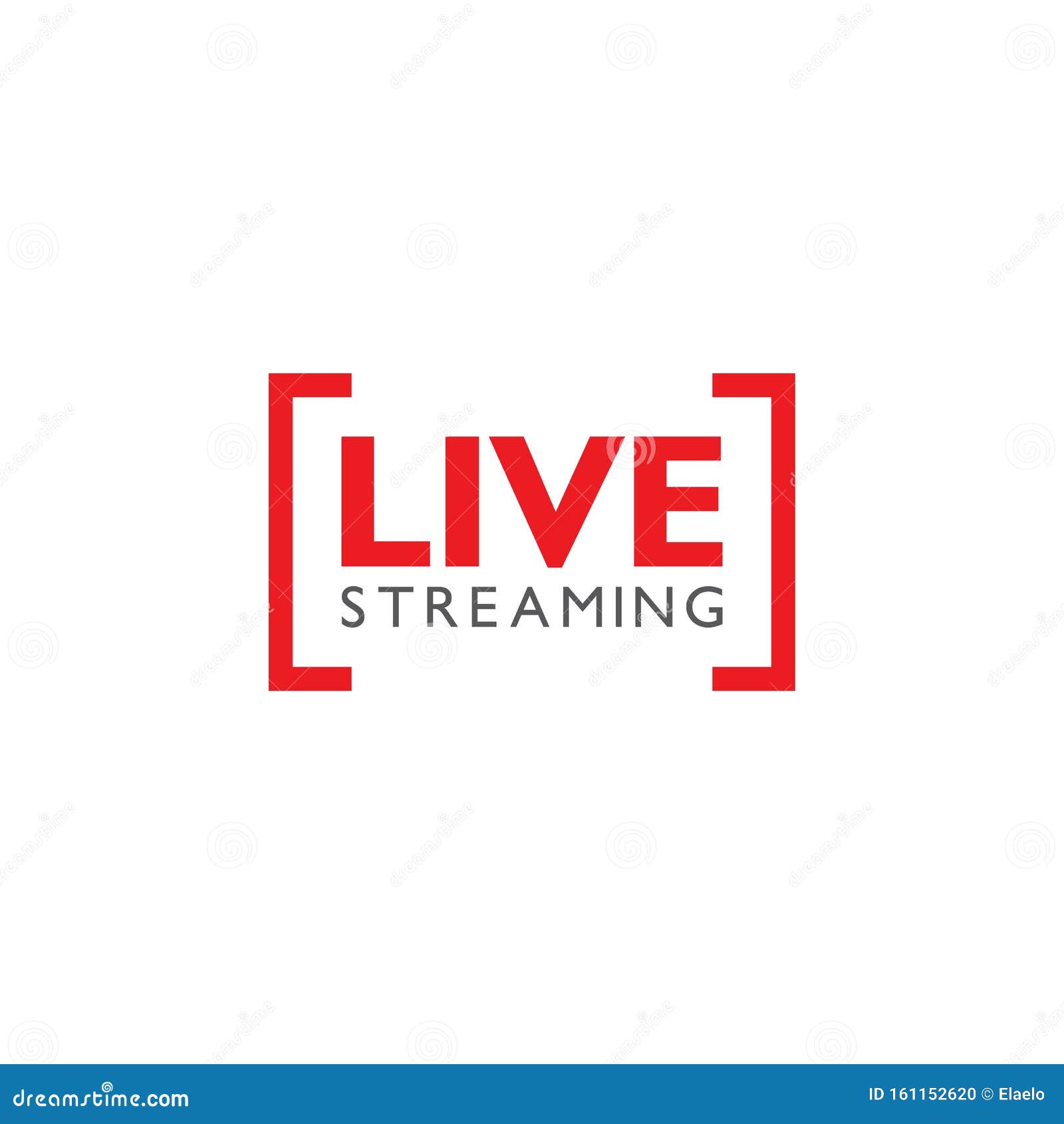 Live Stream Logo Design. Vector Illustration Stock Vector ...