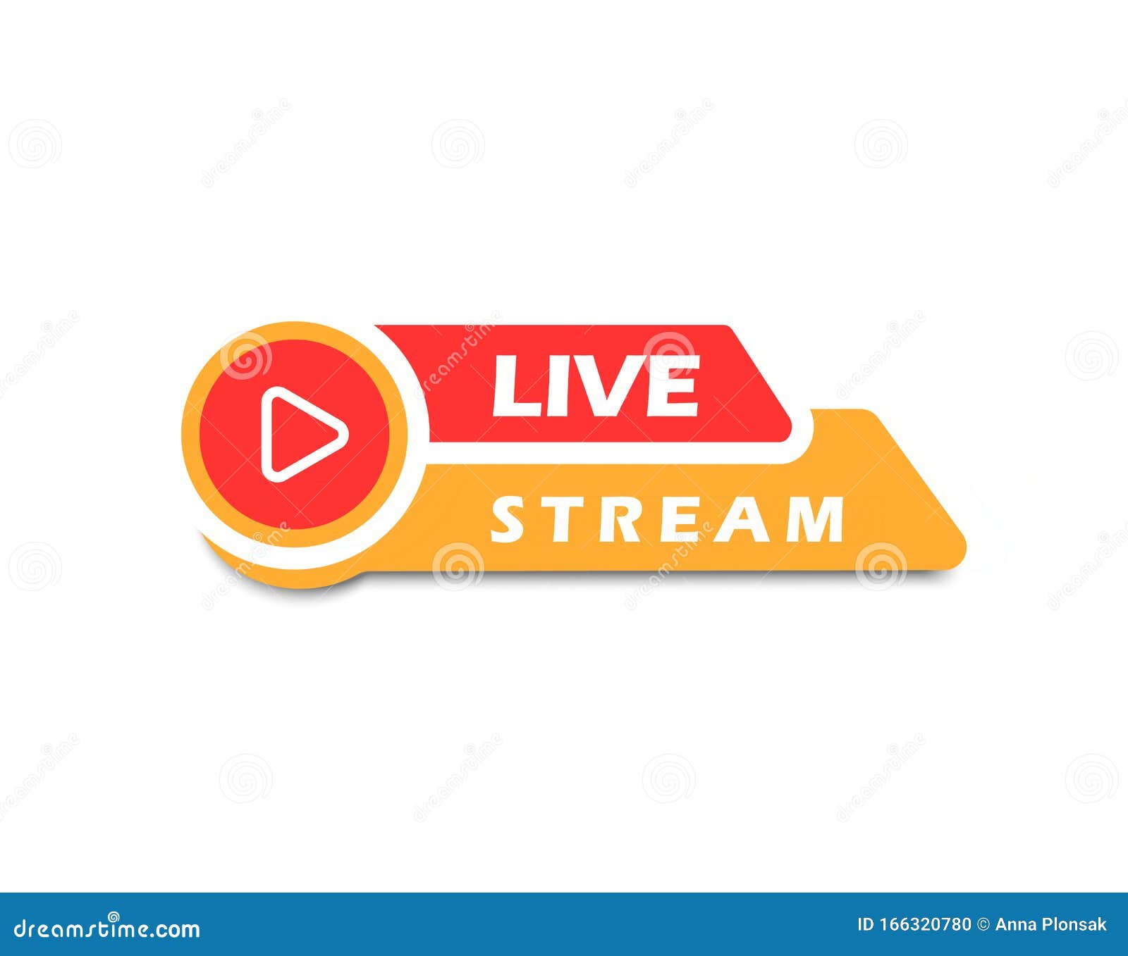 Live Stream Logo. Vector Illustration Stock Illustration - Illustration ...