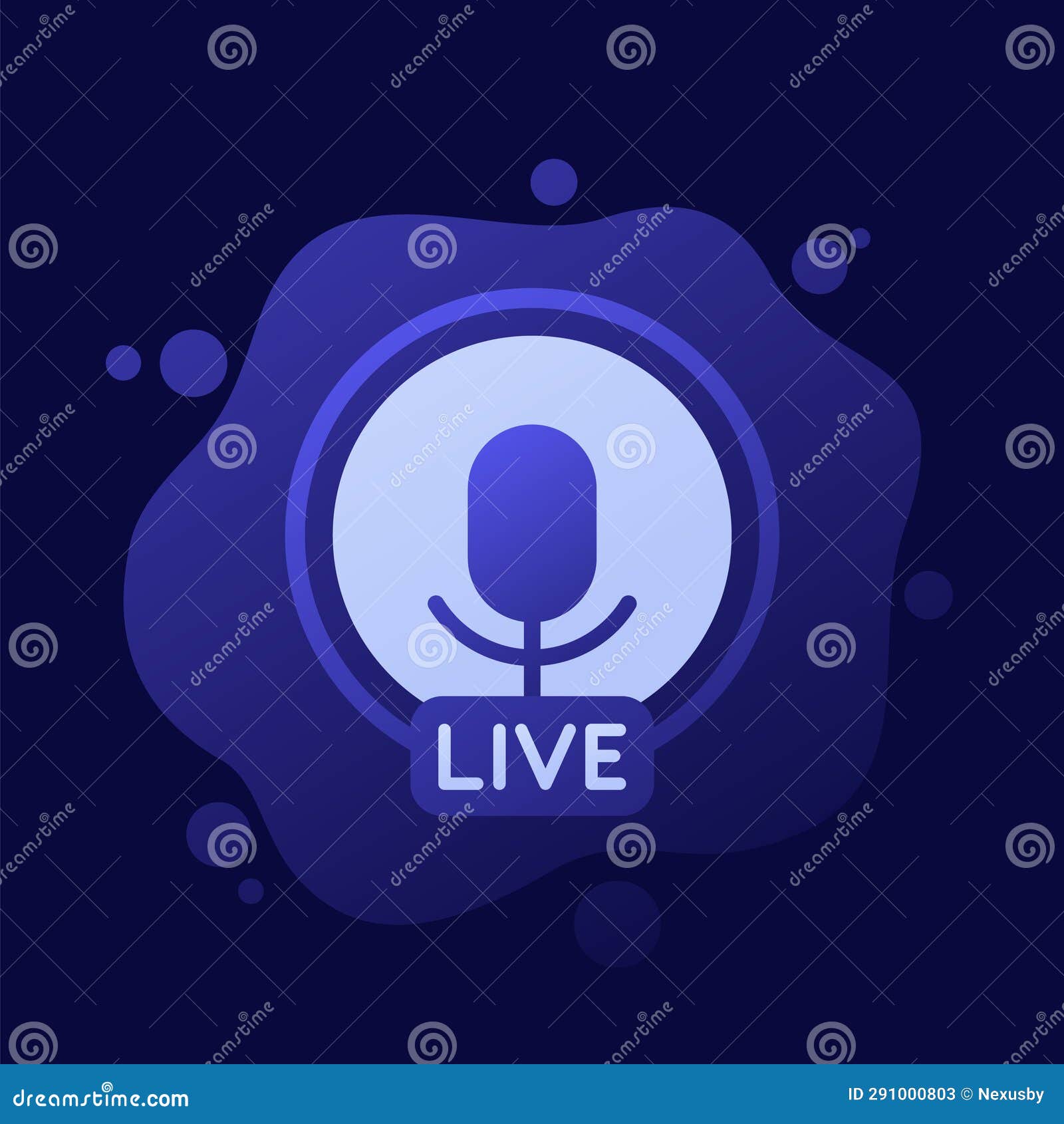 Live Stream, Online Session Icon, Vector Design Stock Illustration ...
