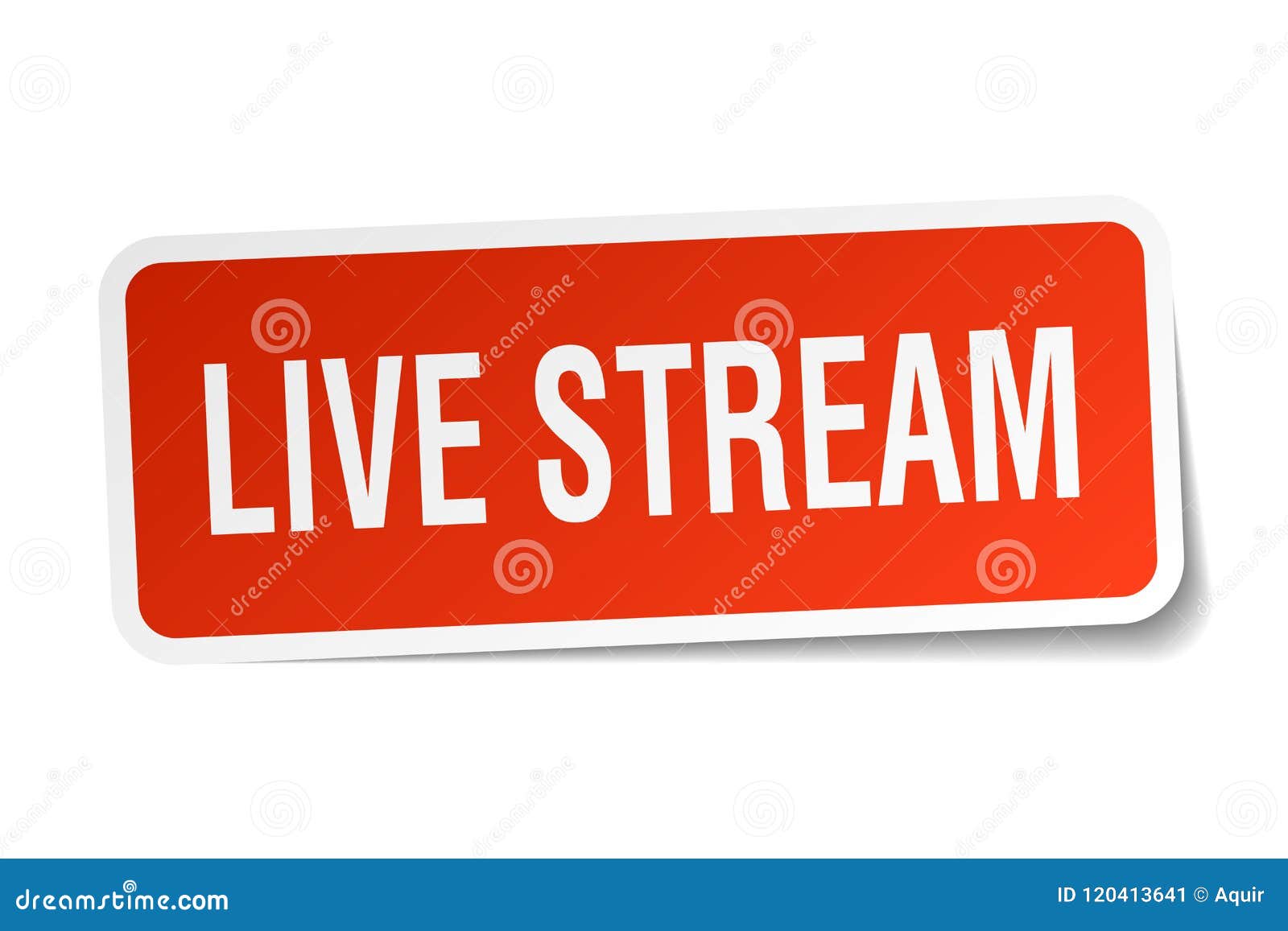 Live stream sticker stock vector. Illustration of live - 120413641