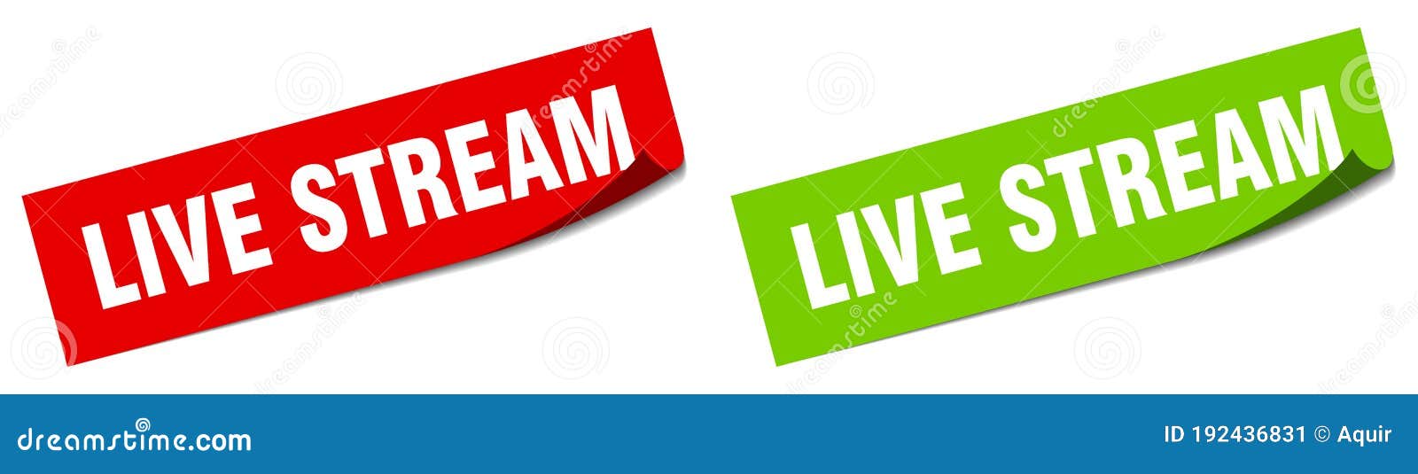 Live Stream Sticker. Live Stream Sign Set Stock Vector - Illustration ...