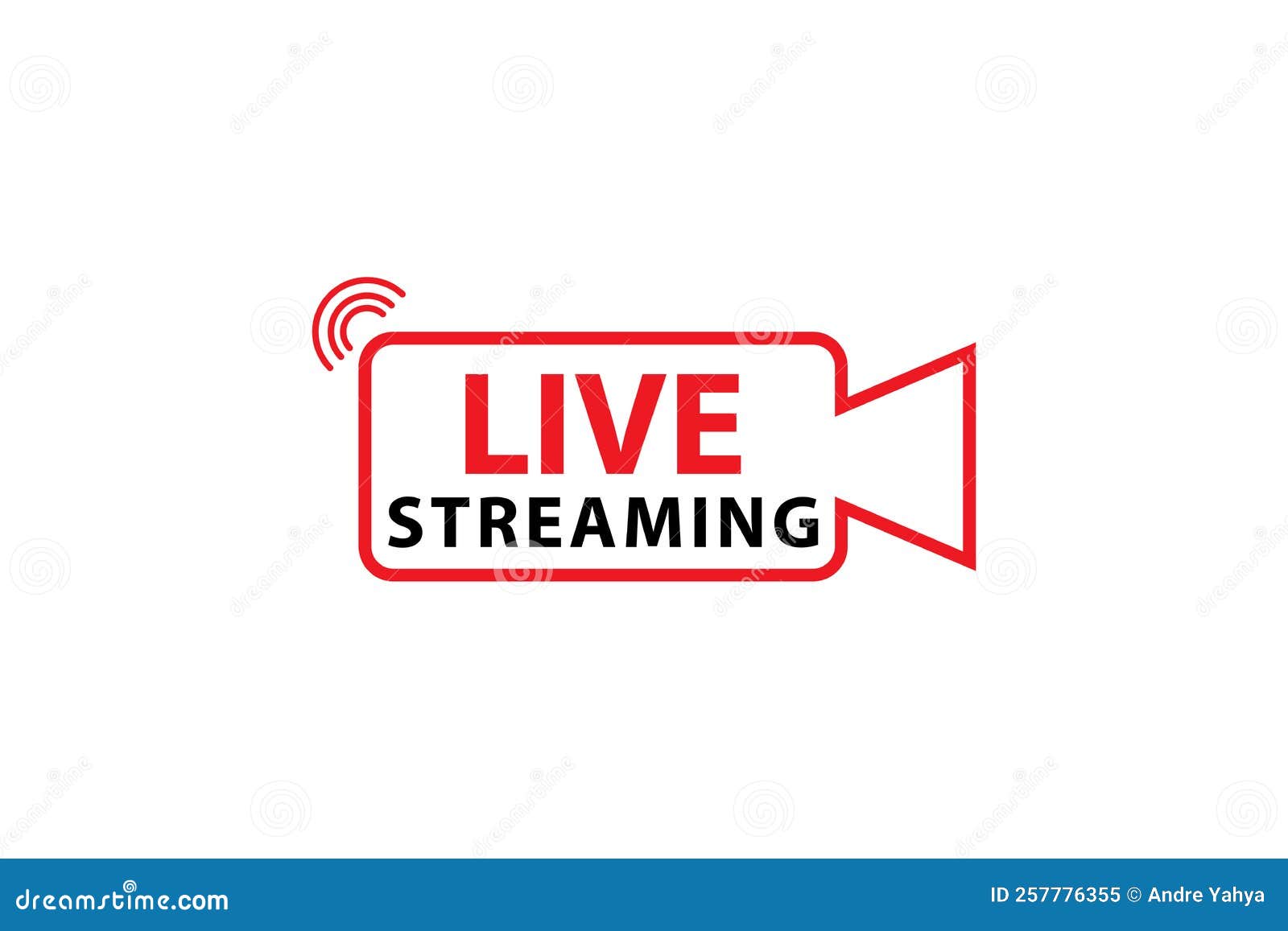 Live Stream Vector Icon Illustration, Logo Design. Stock Vector ...