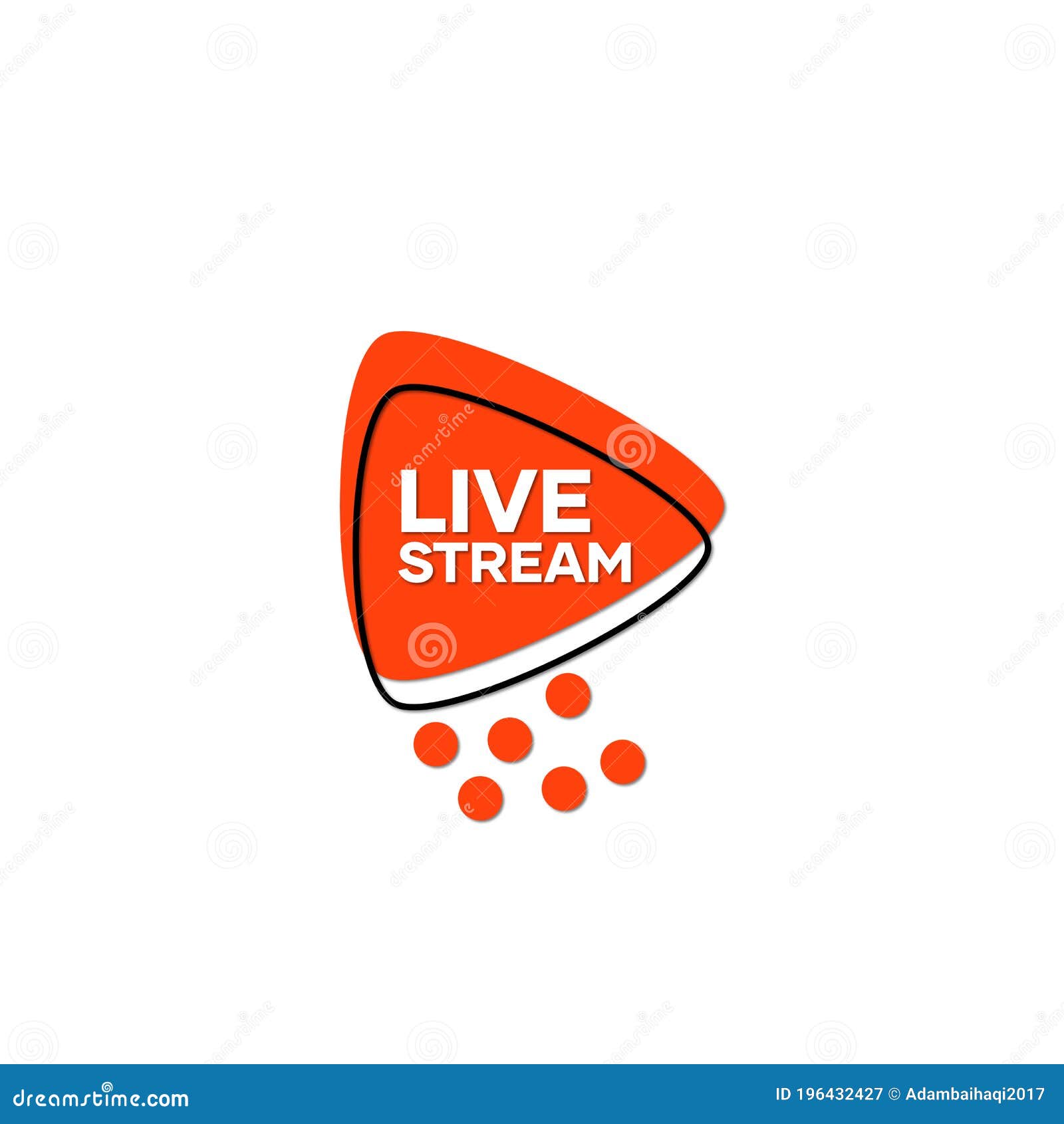 Live Stream Video Icon. Video Live Stream Logo Stock Vector ...
