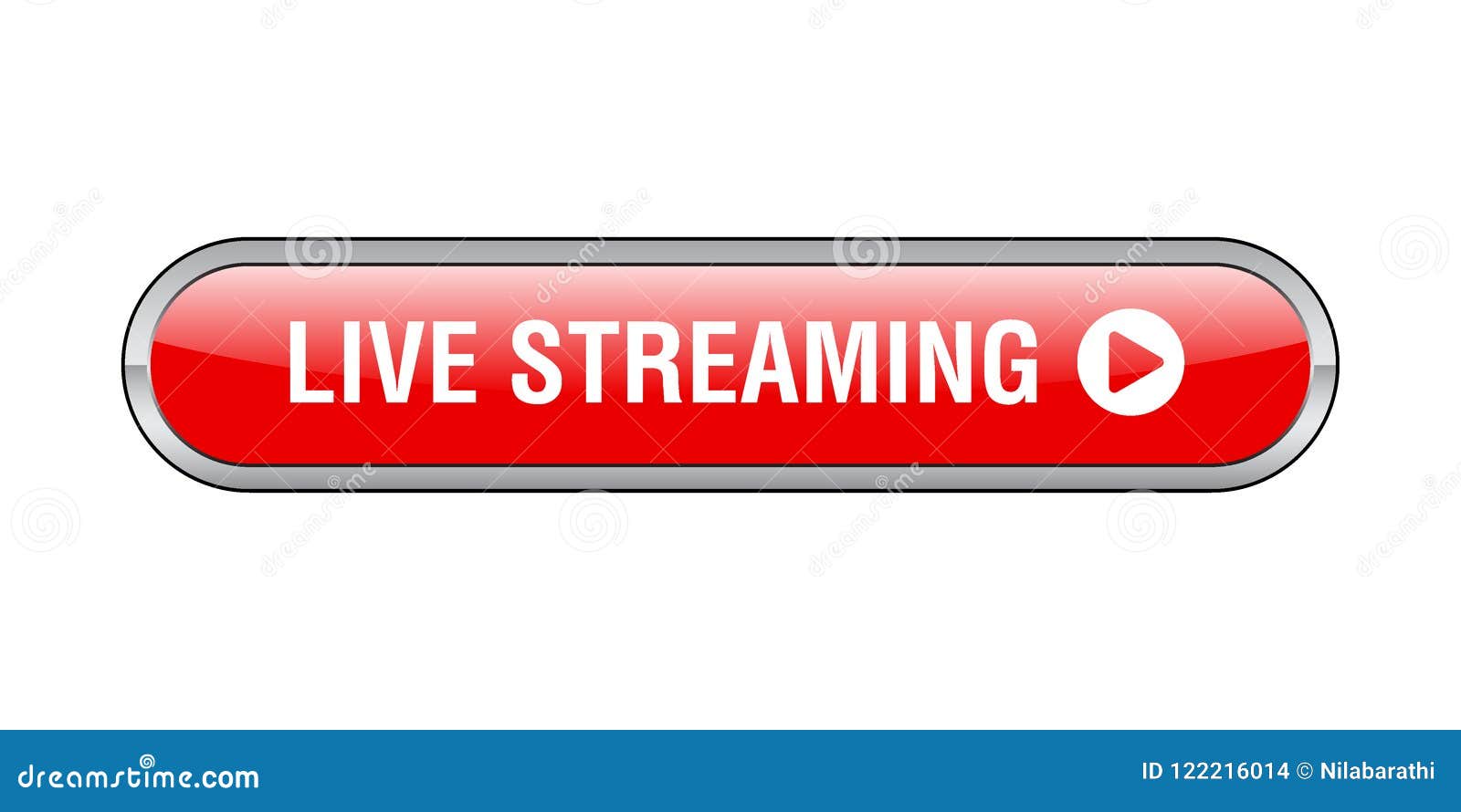 Live streaming button stock vector. Illustration of abstract - 122216014