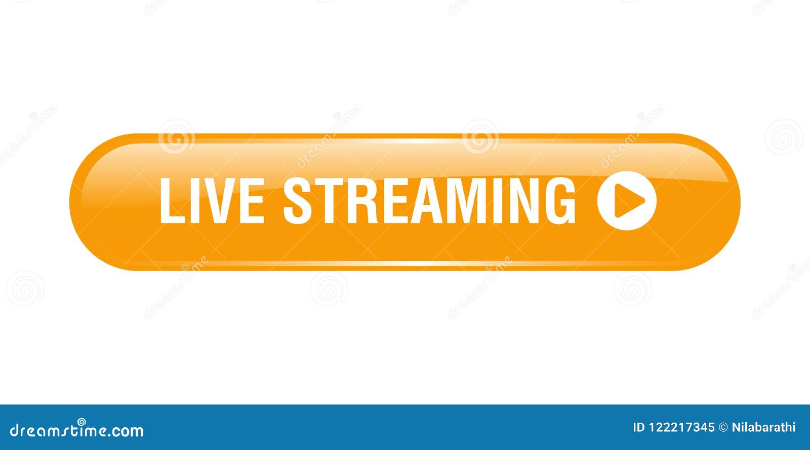 Live streaming button stock vector. Illustration of buttons - 122217345