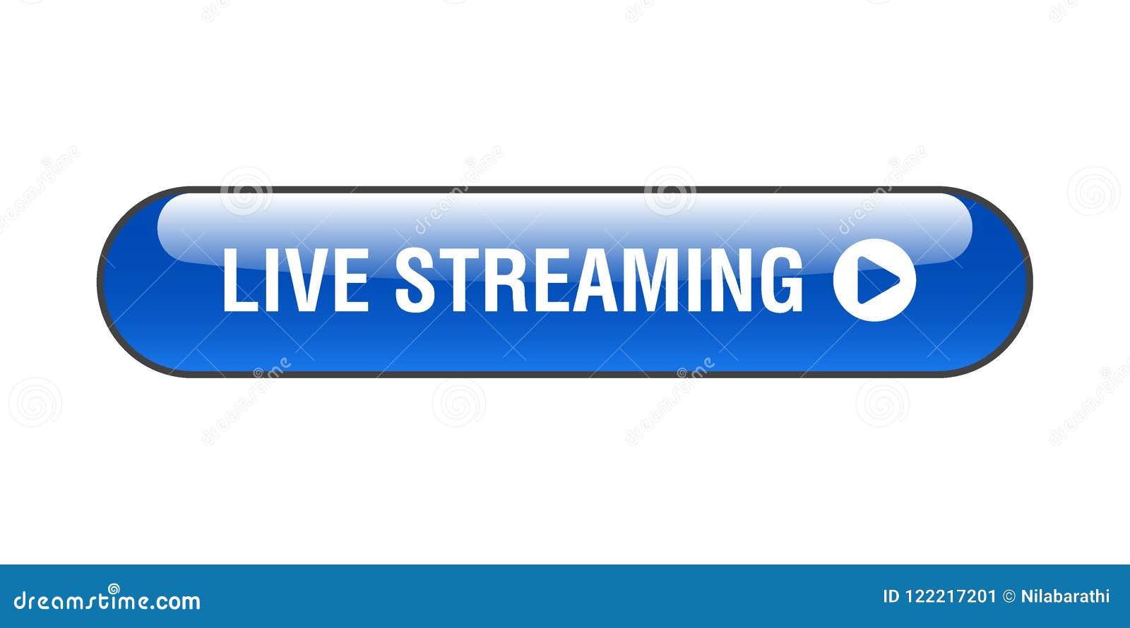 Live streaming button stock vector. Illustration of abstract - 122217201