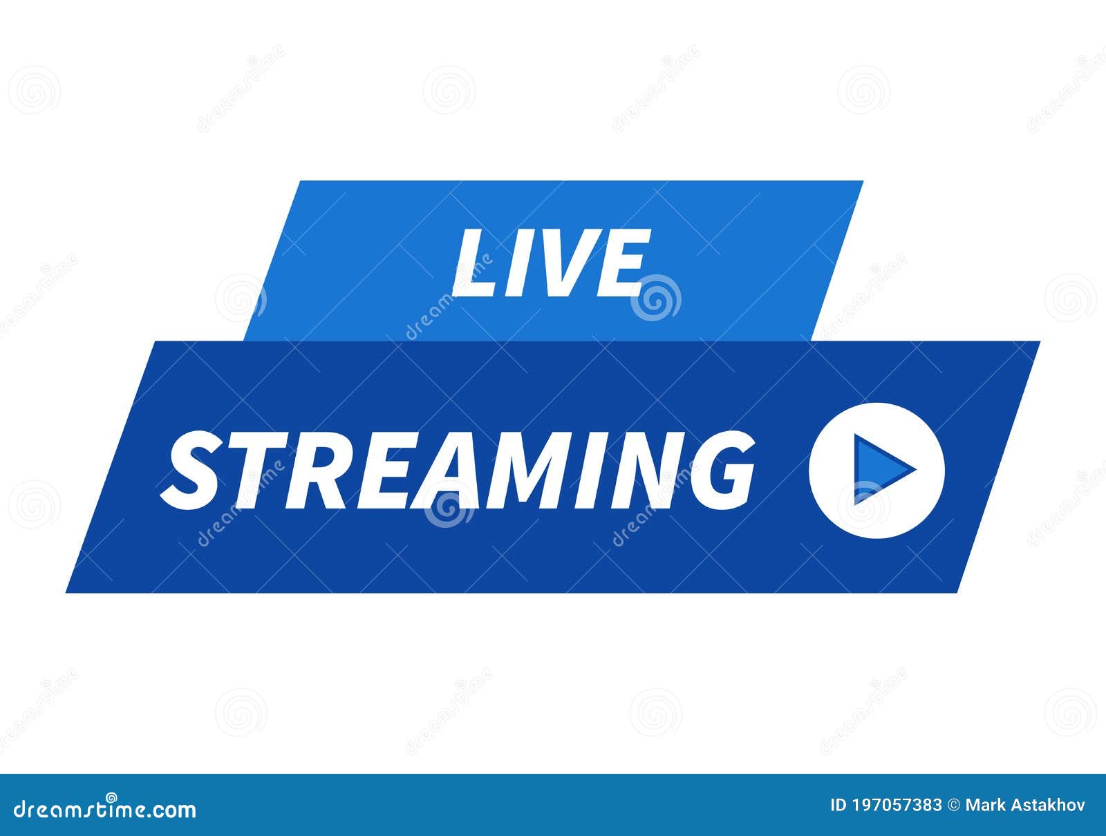 Live Streaming Flat Vector Banner, Channel Stream Stock Vector ...