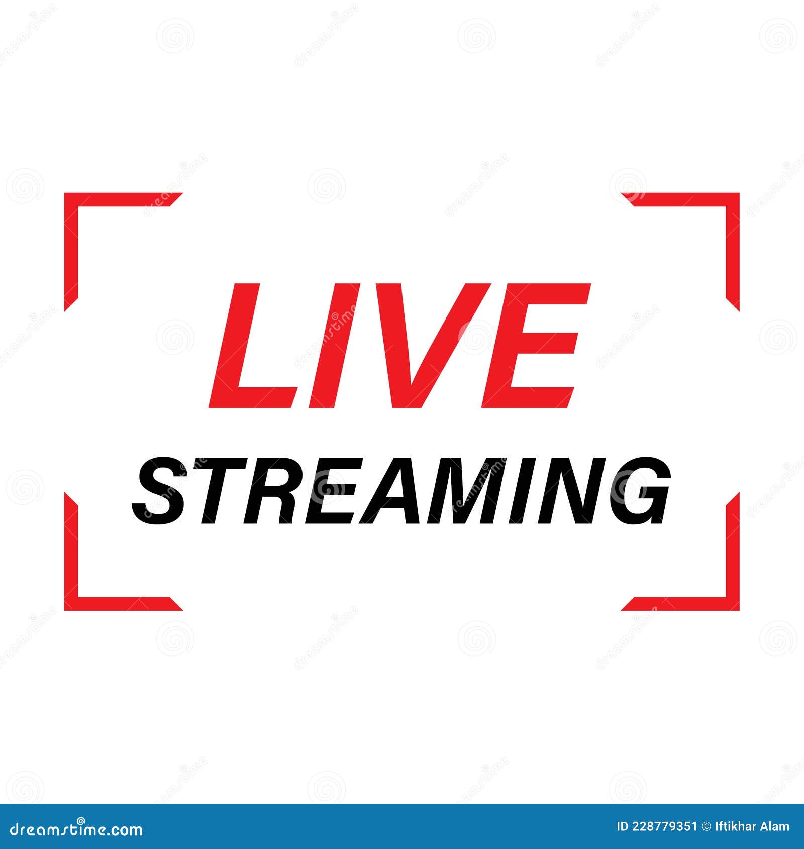 Live Streaming Icon Design for the Broadcast System. Live Streaming ...
