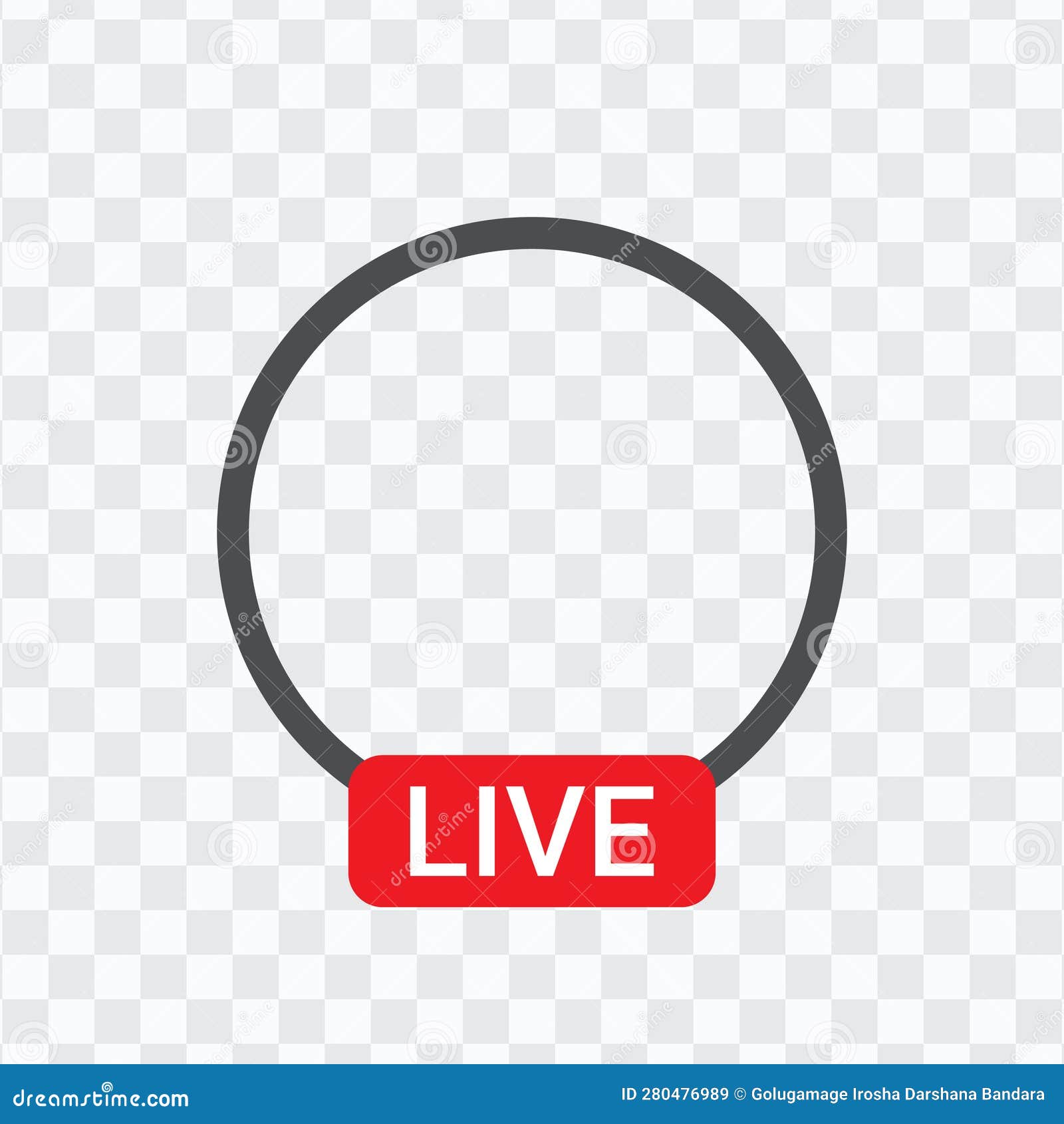 Live Streaming Icon Set. Live Video Stream Symbol.white and Transparent ...