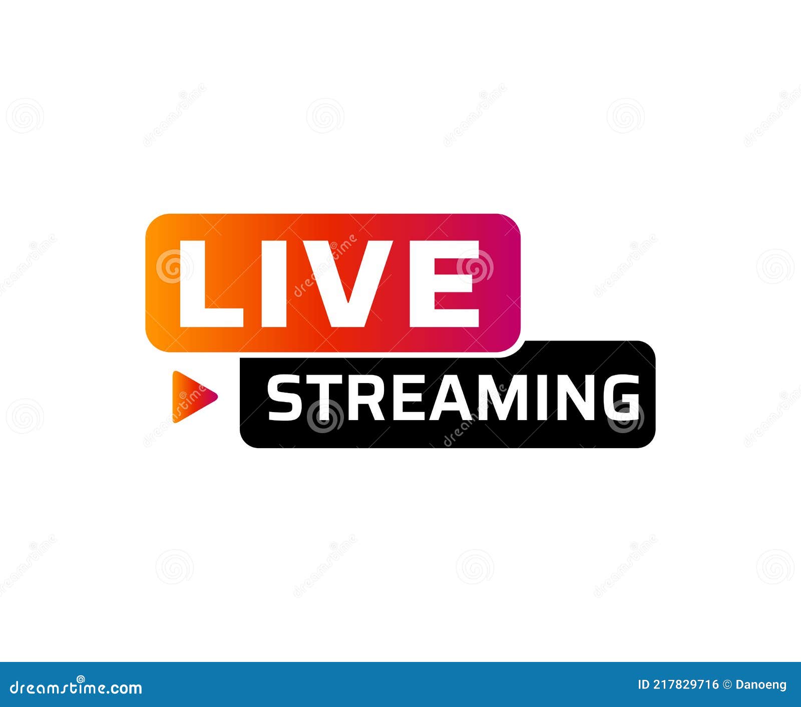 Live Streaming Icon. Sticker for Broadcasting, Livestream or Online ...