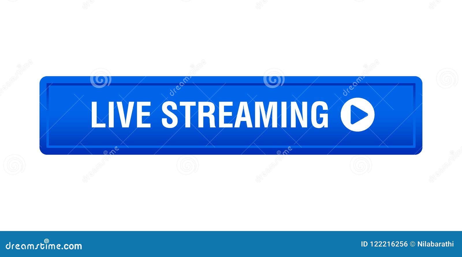 Live streaming button stock vector. Illustration of buttons - 122216256
