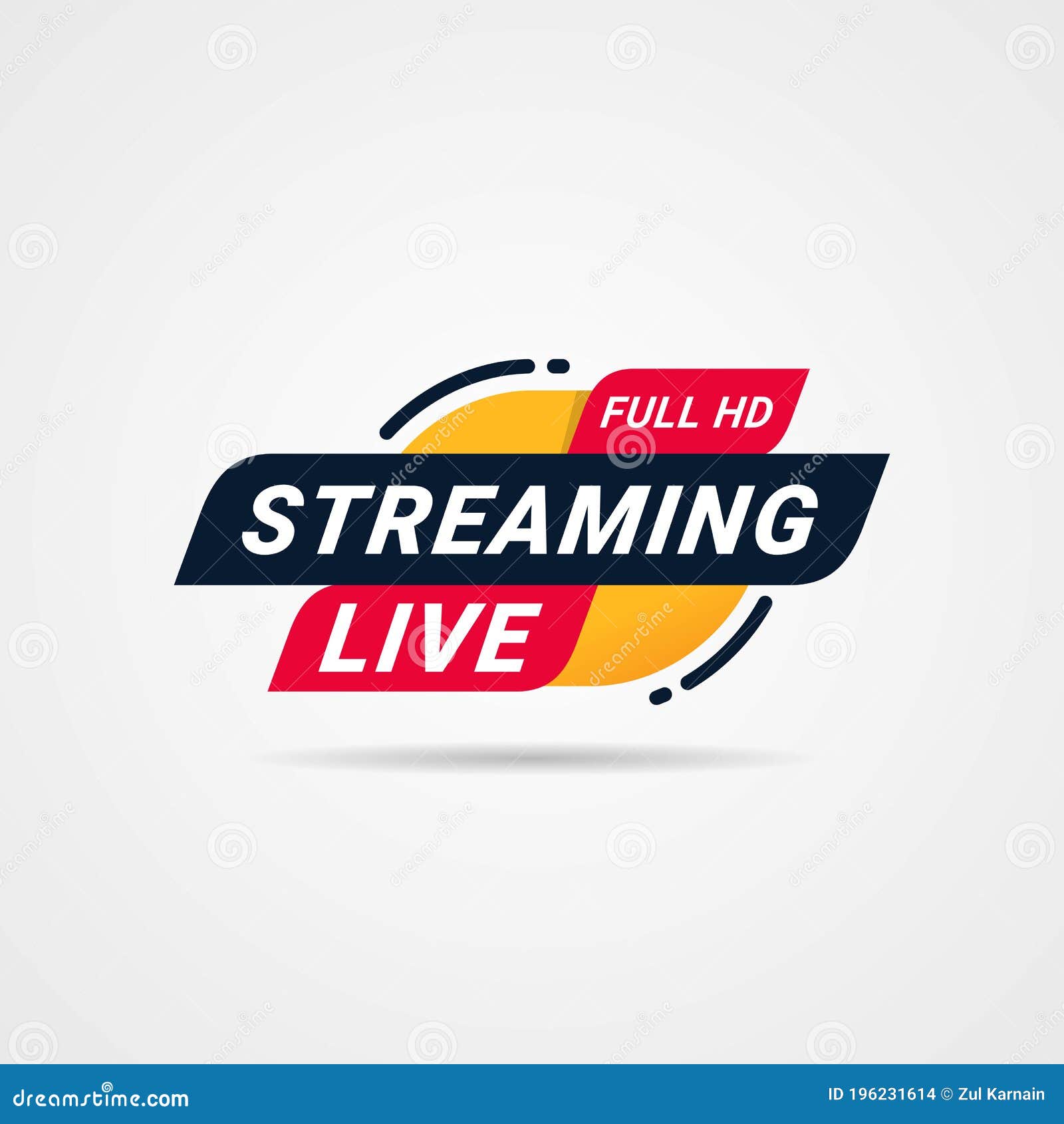 Live Streaming Button, Badge, Logo, Emblem Label Symbol Stock Vector ...