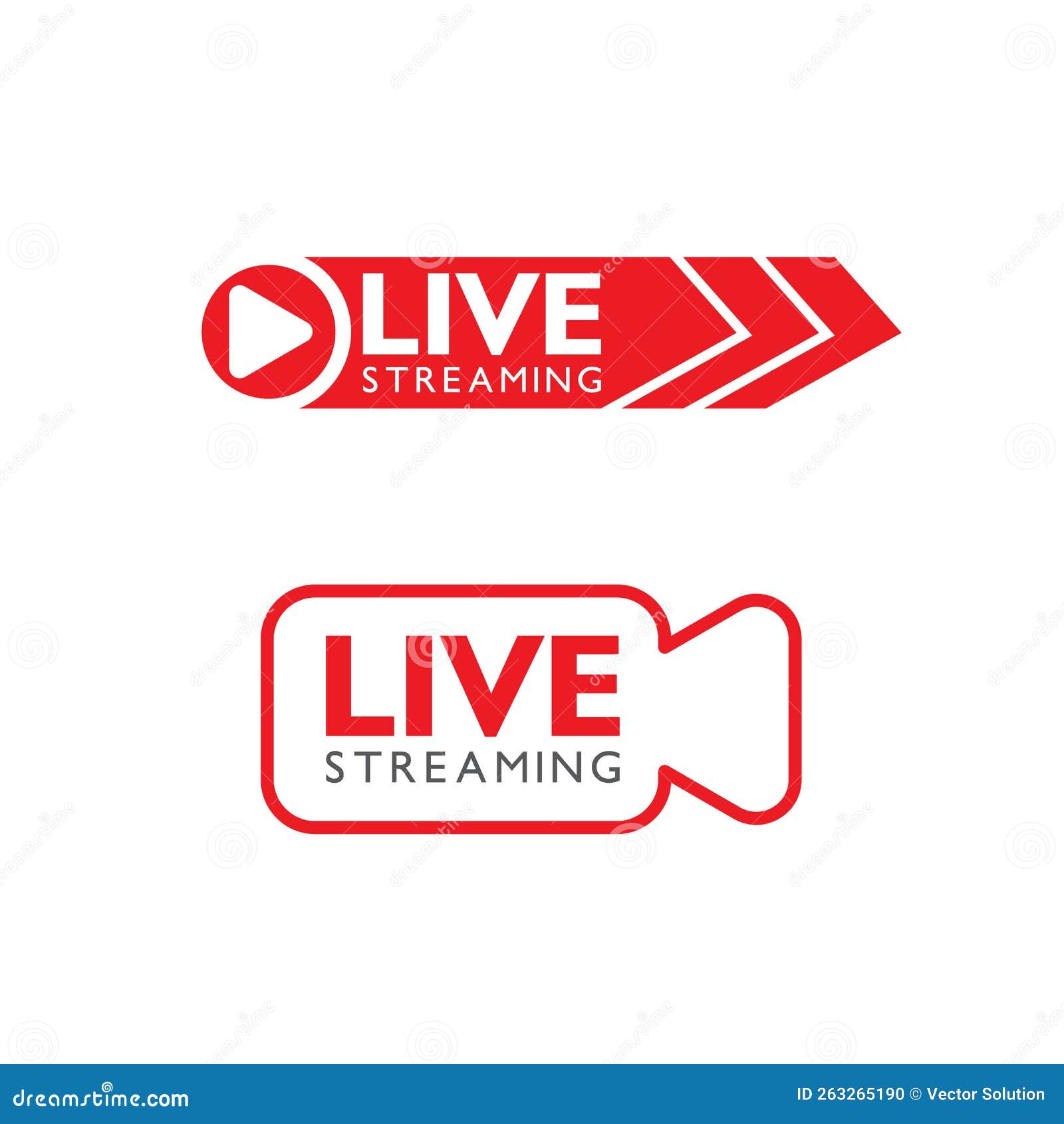 Live Streaming logo stock vector. Illustration of presentation - 263265190