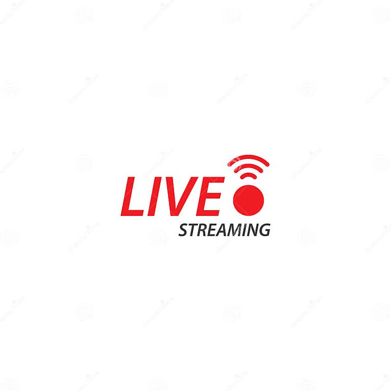 Live Streaming Play Logo Icon Stock Vector - Illustration of multimedia ...