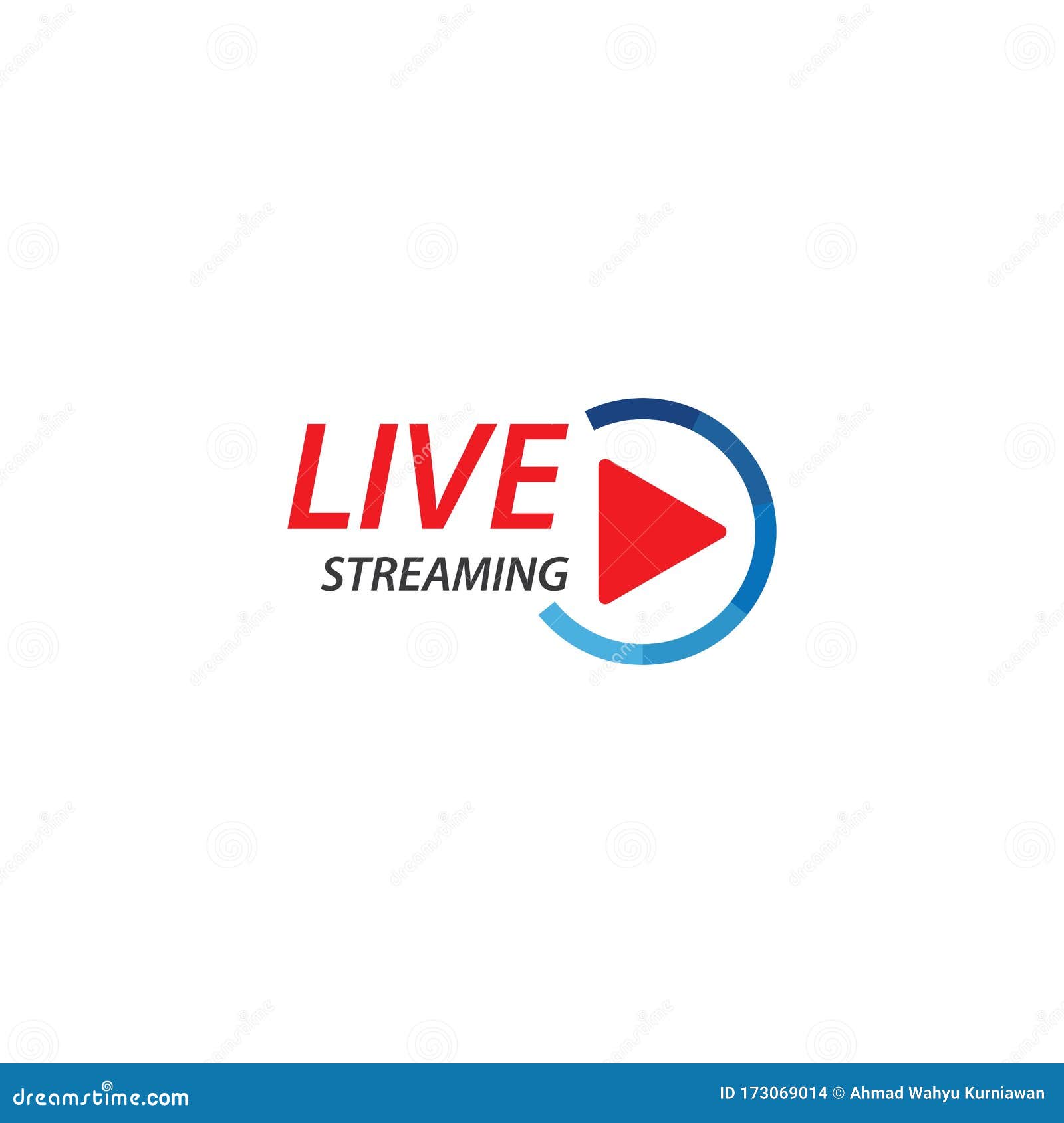 Live Streaming Play Logo Icon Stock Vector - Illustration of modern ...