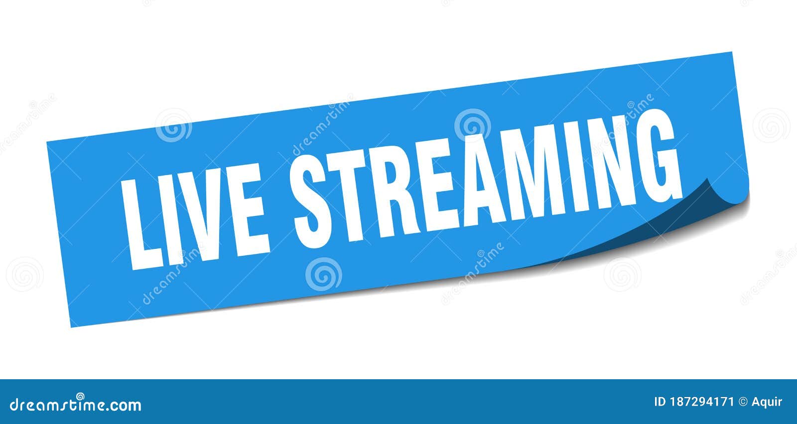 Live Streaming Sticker. Live Streaming Square Isolated Sign Stock ...