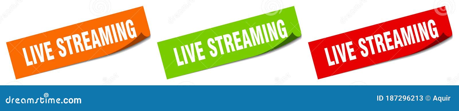 Live Streaming Sticker. Live Streaming Square Isolated Sign Stock ...