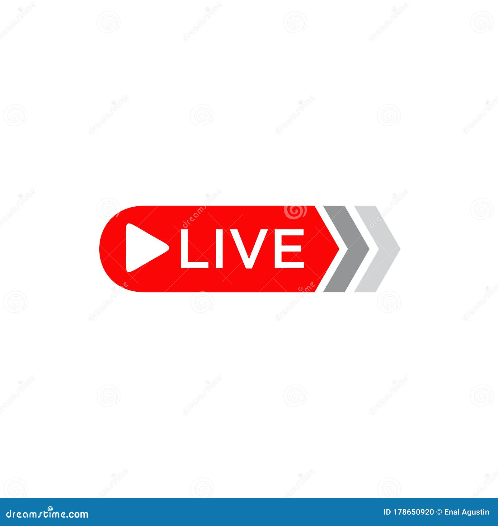 Live Streaming Text Logo Design Template Stock Illustration ...
