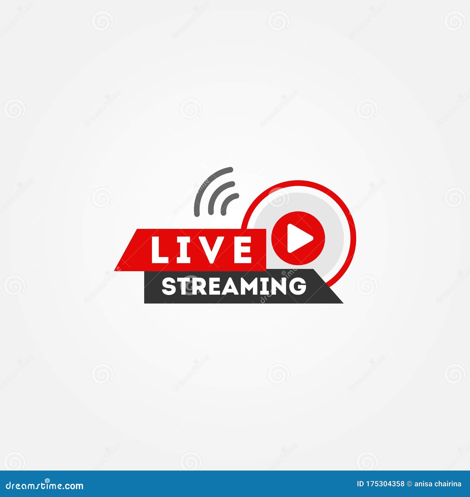 Live Streaming Vector Design for Banner or Background Stock Vector ...