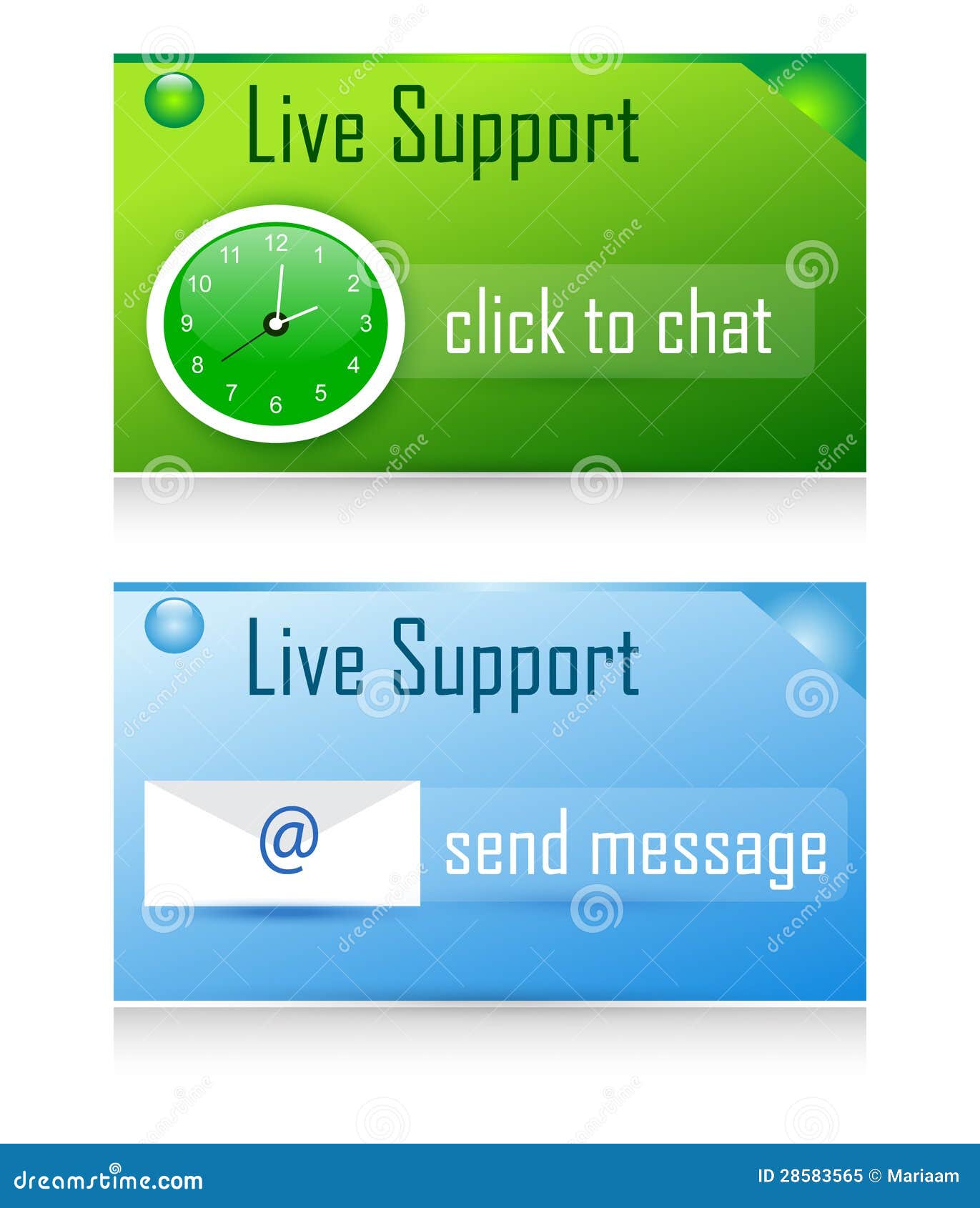 Live support signs stock vector. Illustration of communication - 28583565