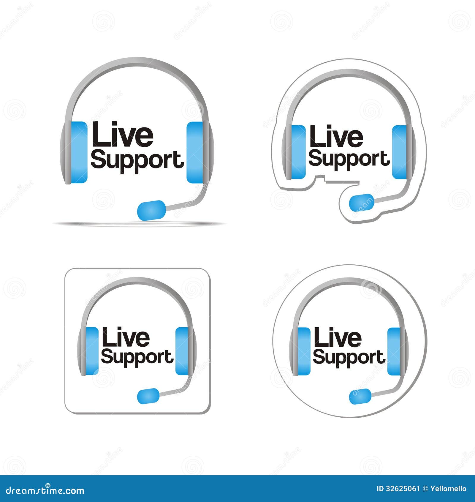 Live support stock illustration. Illustration of communication - 32625061