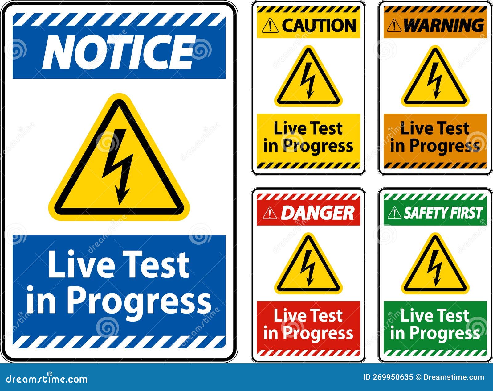 Live Test in Progress Sign on White Background Stock Vector ... Live Test in Progress Sign on White Background Stock Vector ...