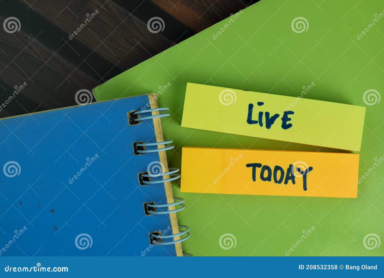Live Today Write on Sticky Notes Write on a Sticky Notes Isolated on ...