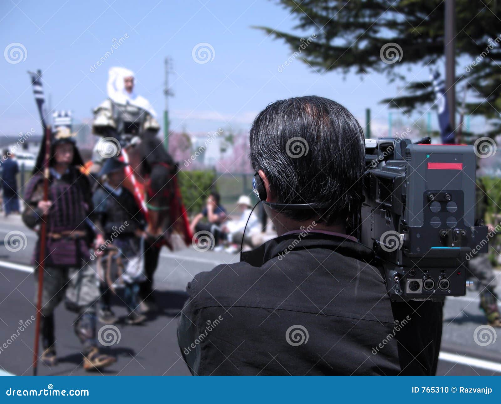 Live transmission stock photo. Image of journalist, city - 765310