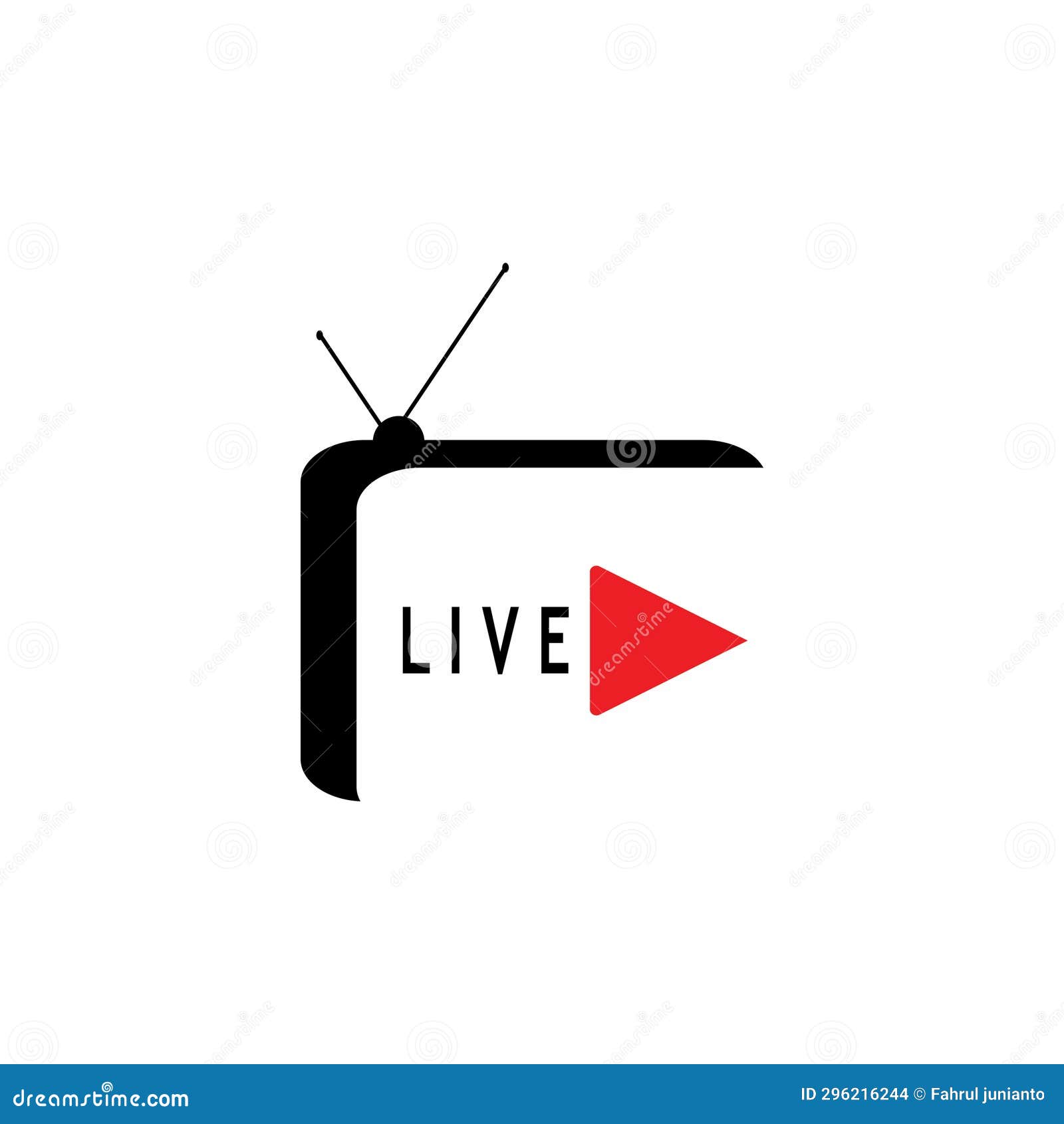 Live TV Streaming Logo Vector Template Illustration Stock Illustration ...