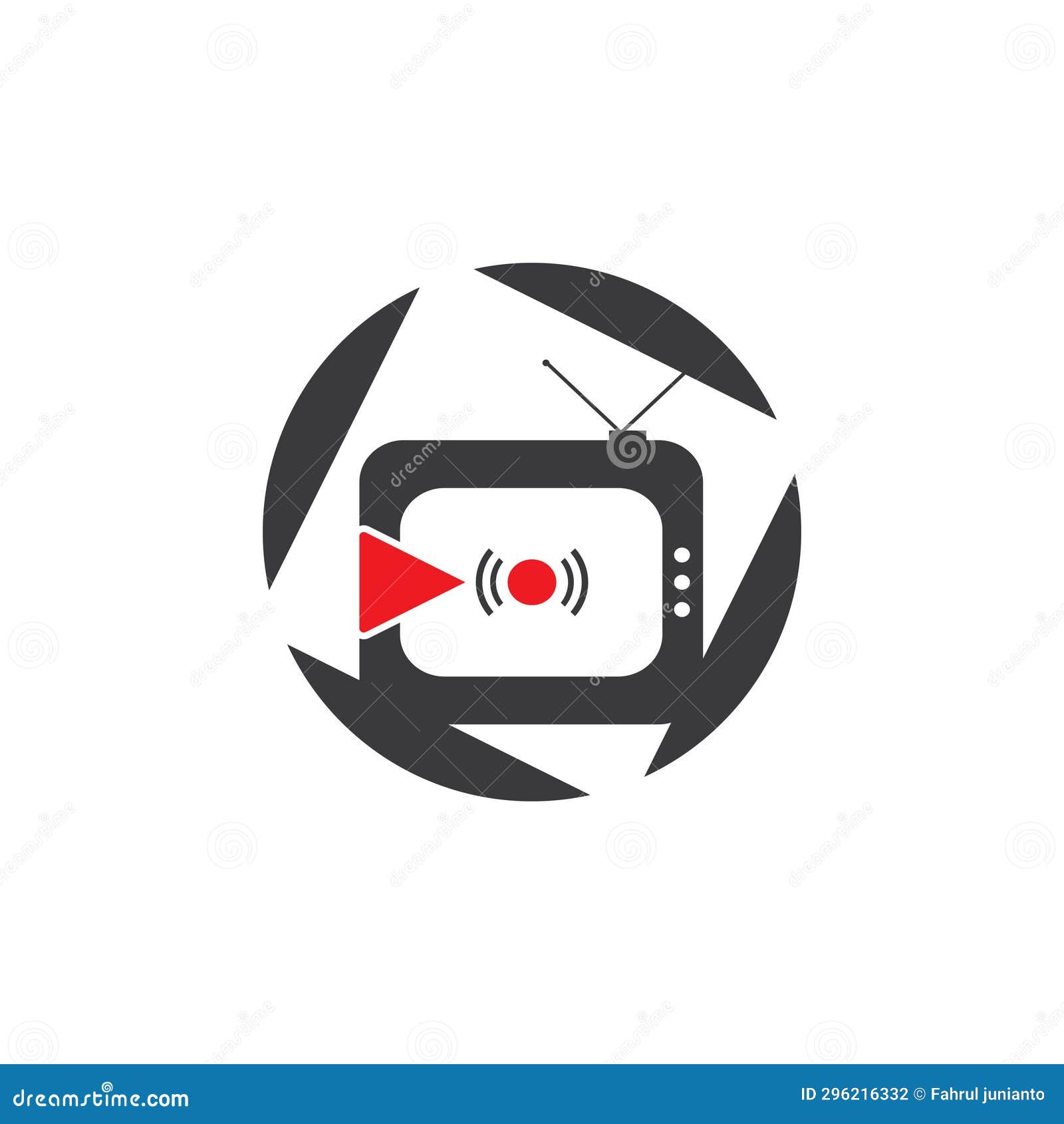 Live TV Streaming Logo Vector Template Illustration Stock Illustration ...